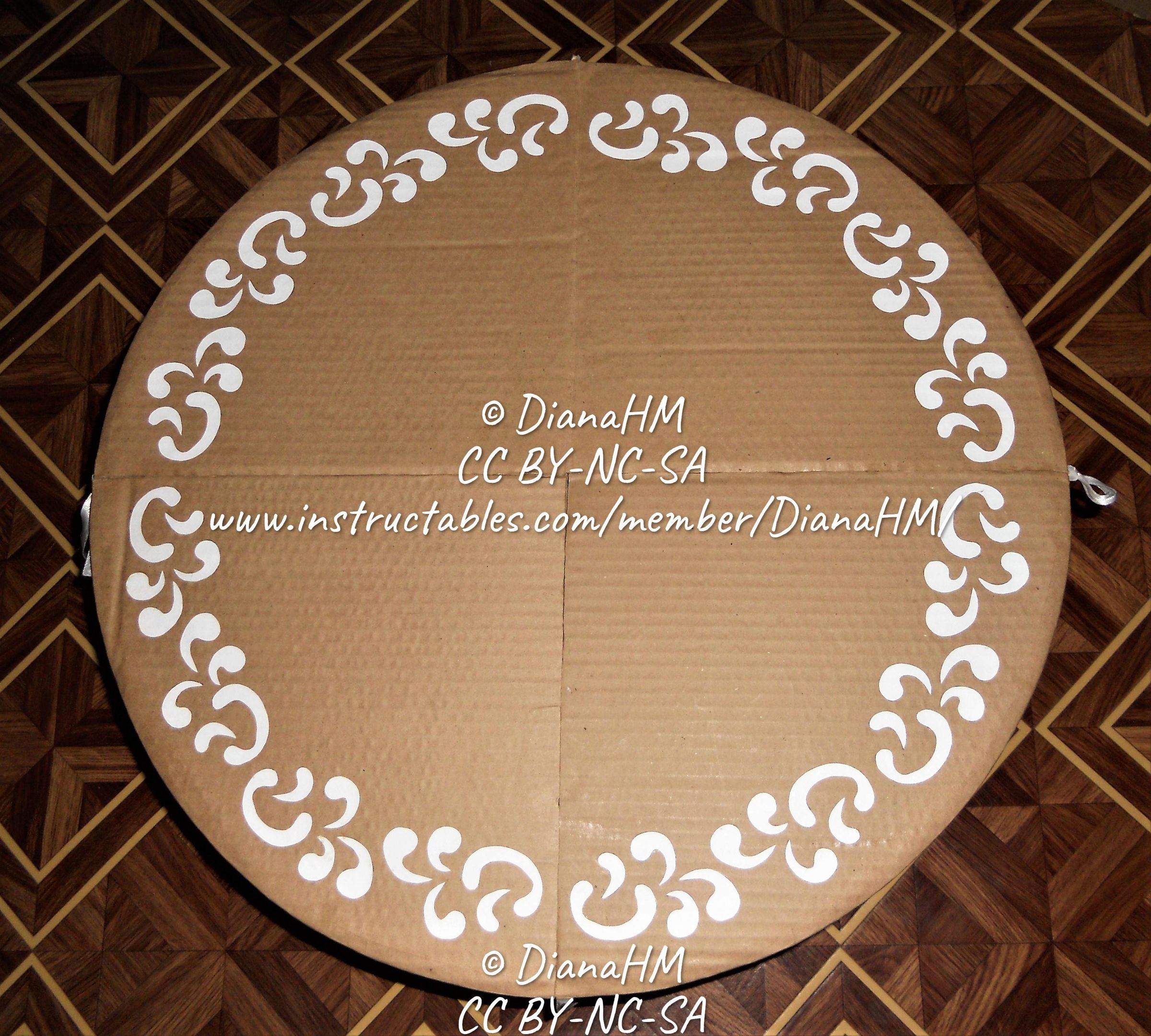 Portable Foldable Cardboard Stool-Table : 10 Steps (with Pictures ...