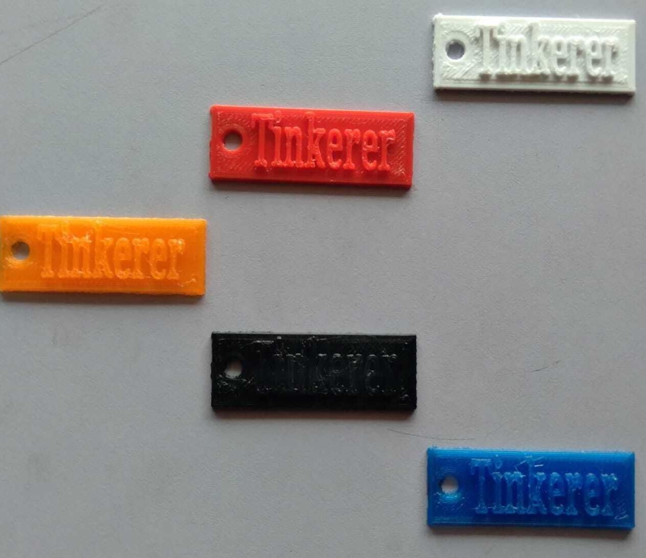 The Project Is Making Key Chain of the Students Name Using Tinkercad ...