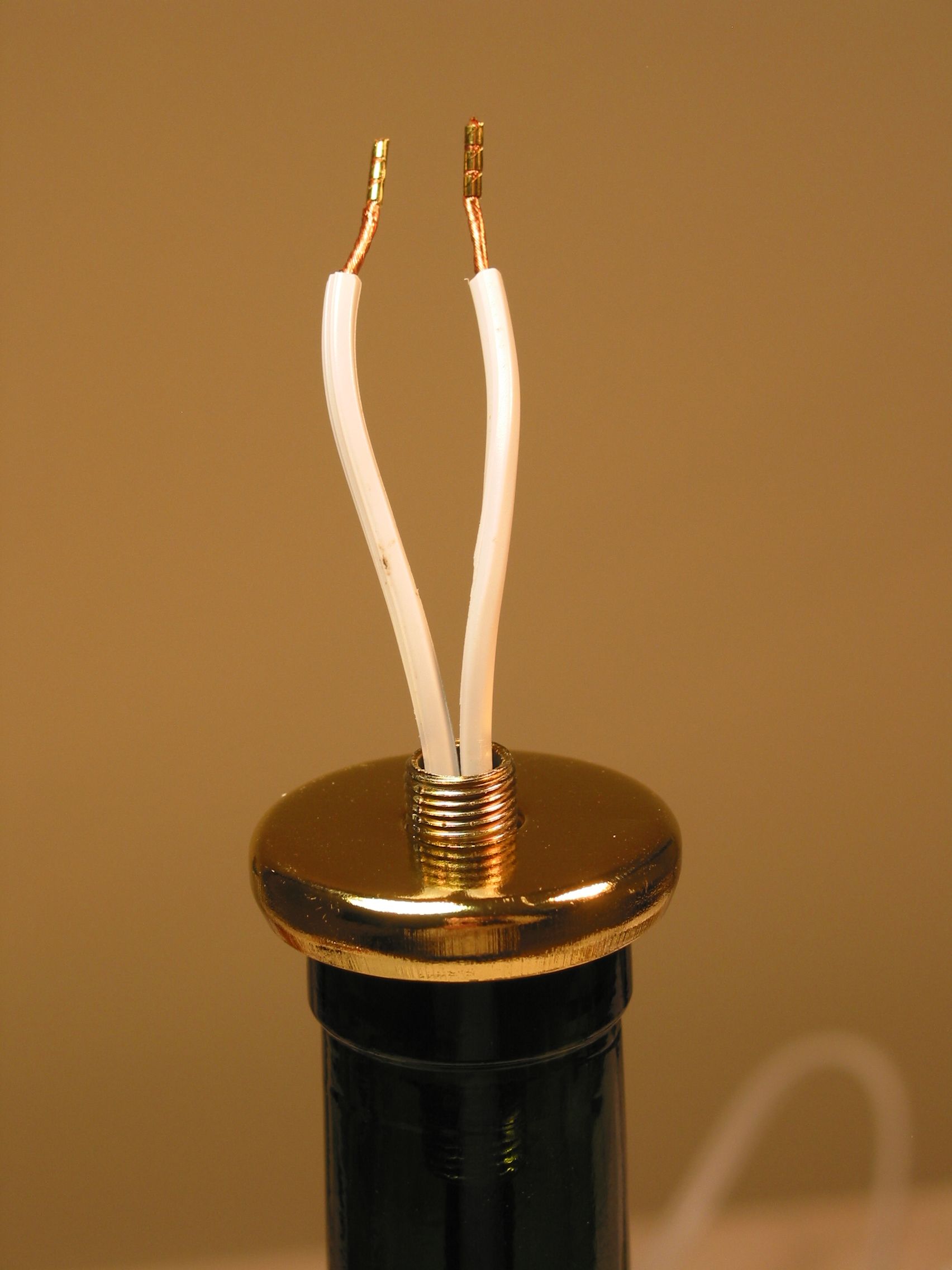 4 Easy Steps to Creating a Unique Wine Bottle Lamp : 6 Steps (with ...