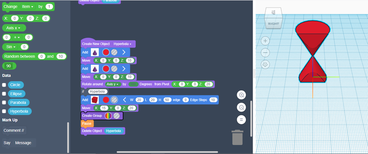 How To Make Conics Using Tinkercad Codeblocks 8 Steps With Pictures Instructables