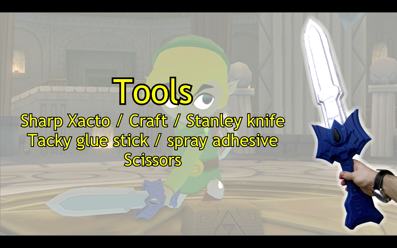 Foamboard Master Sword (unpowered) From Legend of Zelda Windwaker : 16 ...