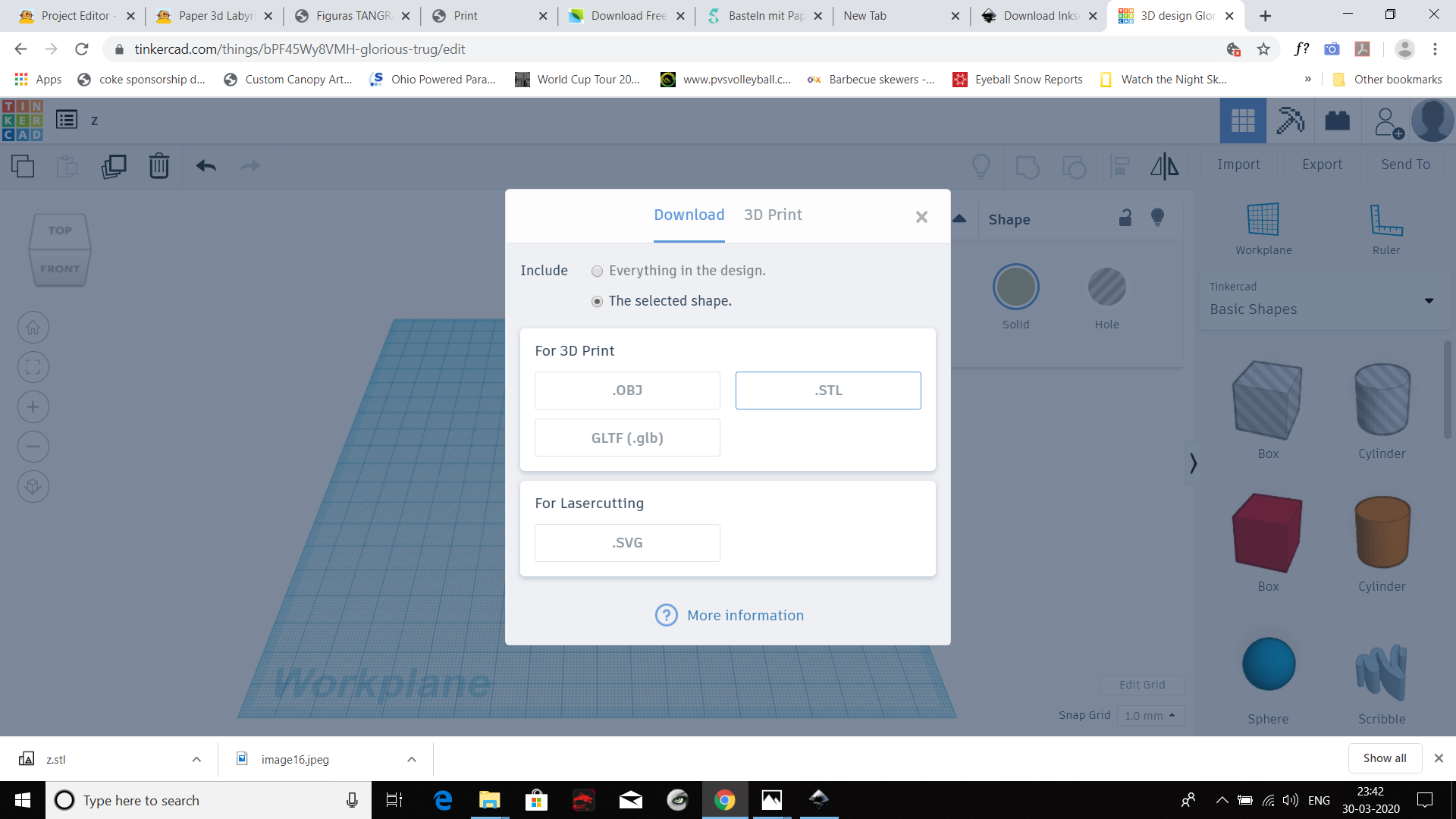3d Papercut Alphabets Fully Customisable by Using Free Software : 5 ...
