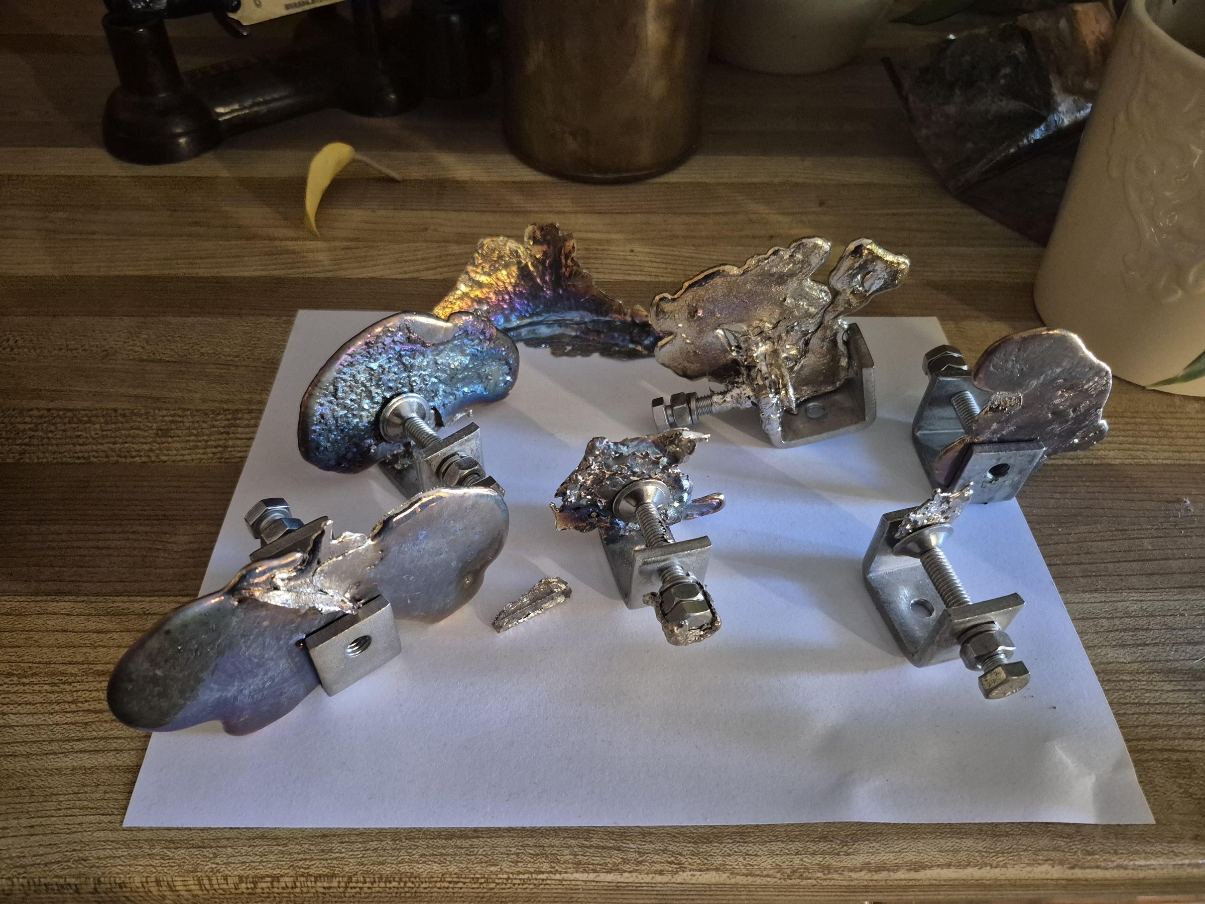 Converting Bismuth Metal Into Rainbow and Gold Art (2D Molds). : 3 ...