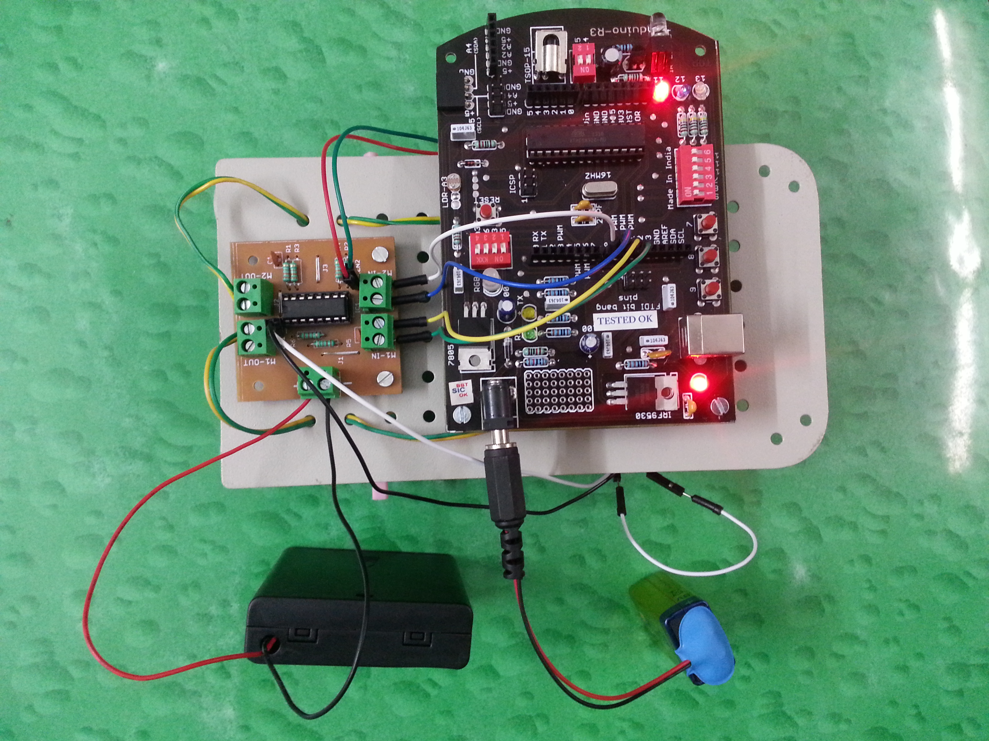 Arduino Autonomous Robot (Land Rover / Car) Stage1Model2 : 23 Steps ...
