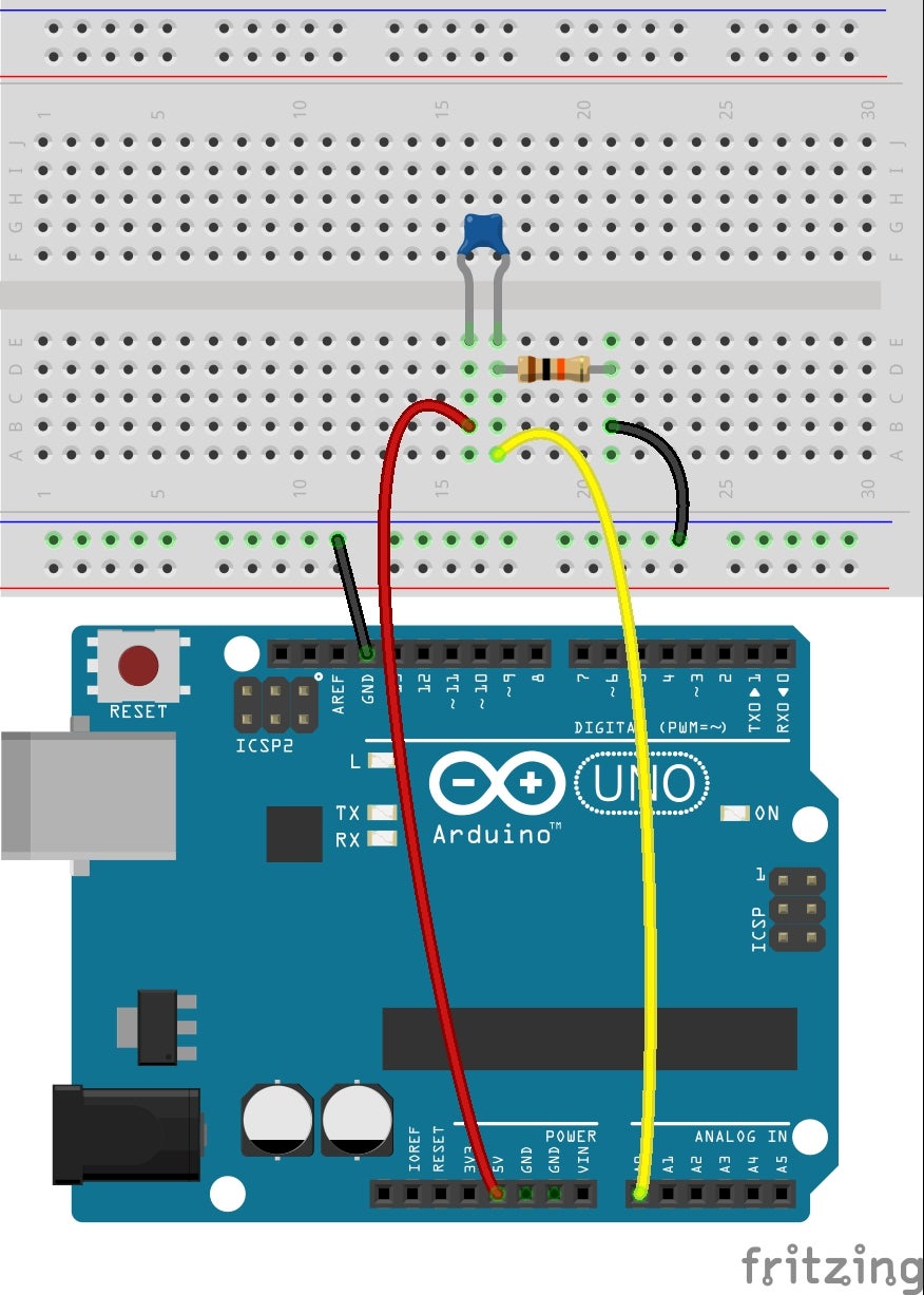 Thermistor With Arduino Uno R3 5 Steps Instructables
