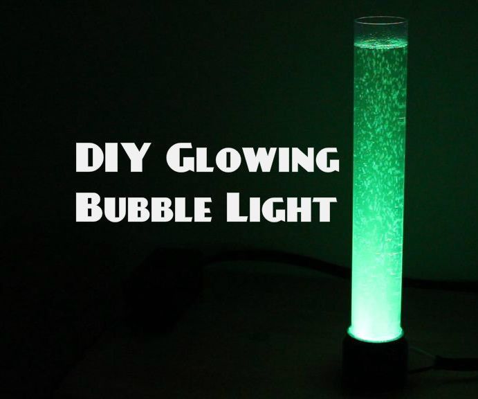 DIY GLOWING BUBBLE LIGHT - How to Make Your Own Futuristic Desk Light ...