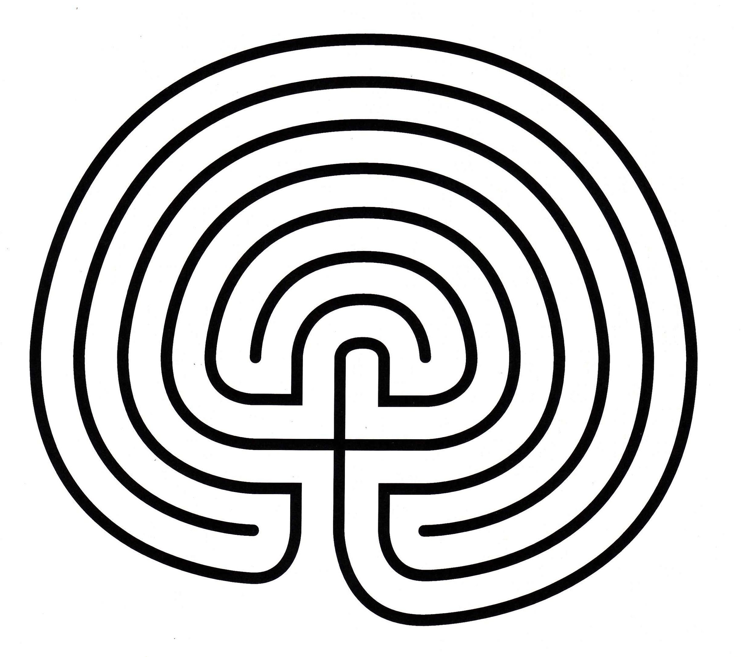 Drawing the Nine-circuit Transition Labyrinth in the Sand. : 14 Steps ...