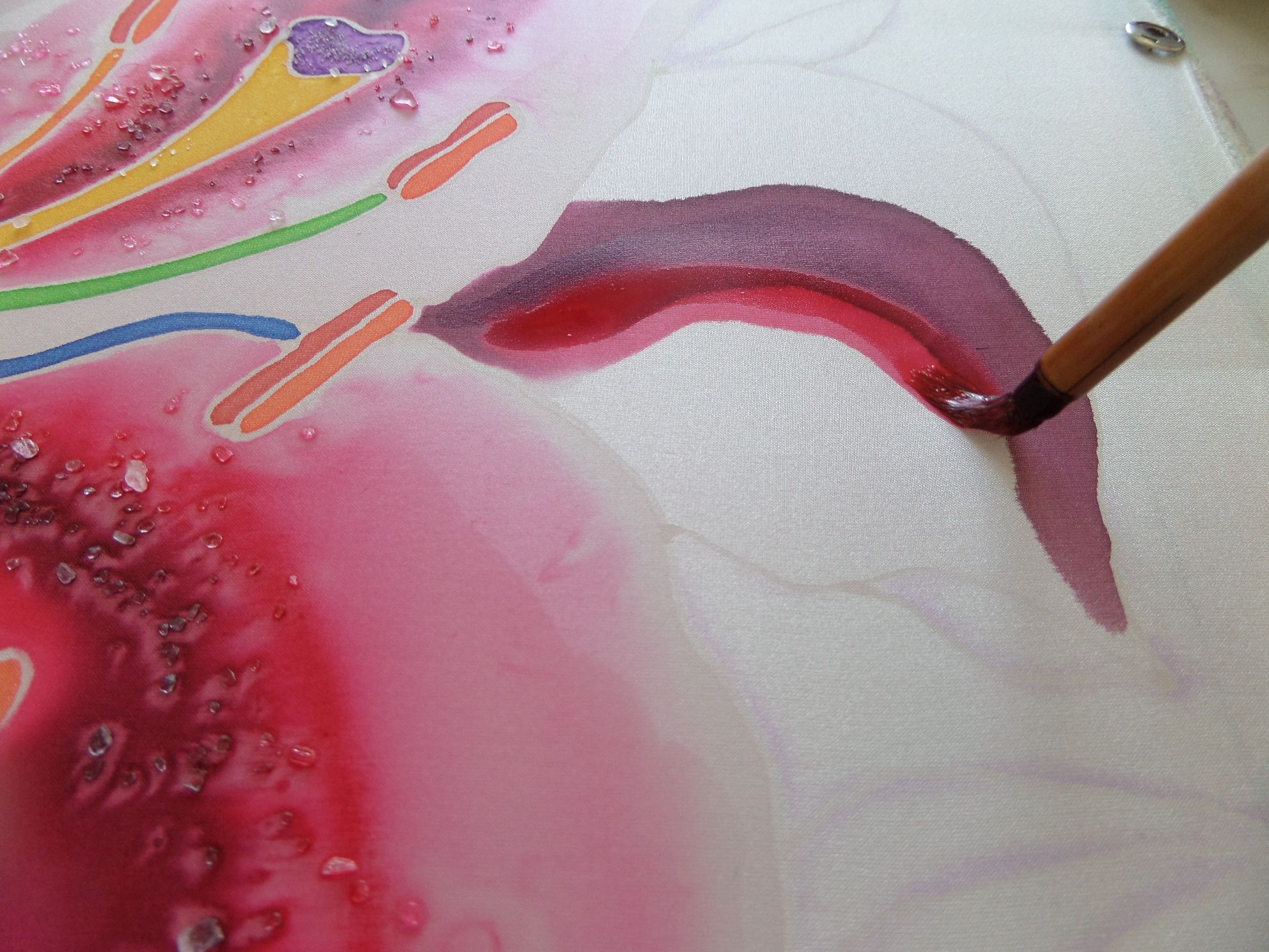 'Rainbow Lily' Silk Painting : 11 Steps (with Pictures) - Instructables