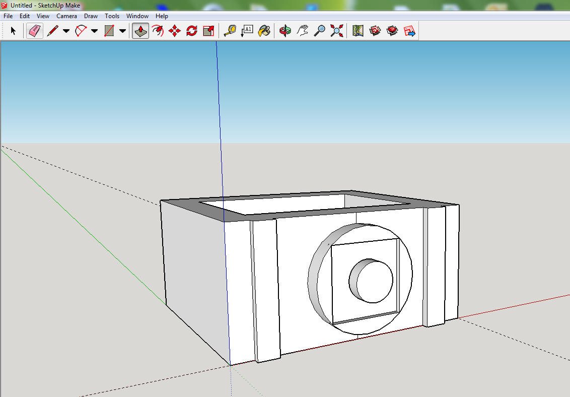Google SketchUp(very Simple 3D Printing Box Design) : 5 Steps ...