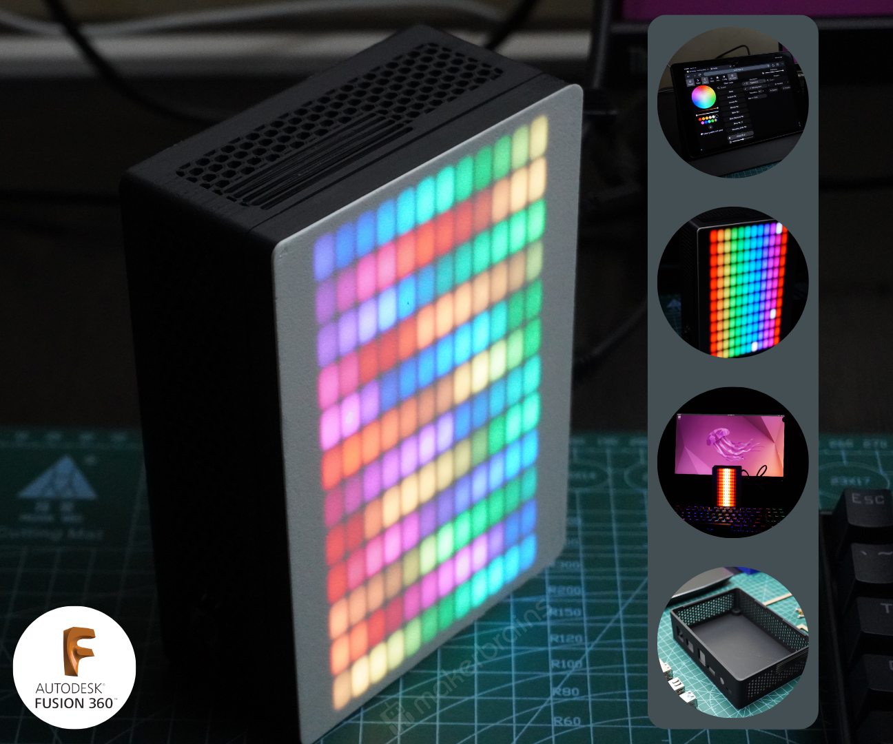 PixelPanda: a 3D Printed RGB Matrix PC Build : 12 Steps (with Pictures ...