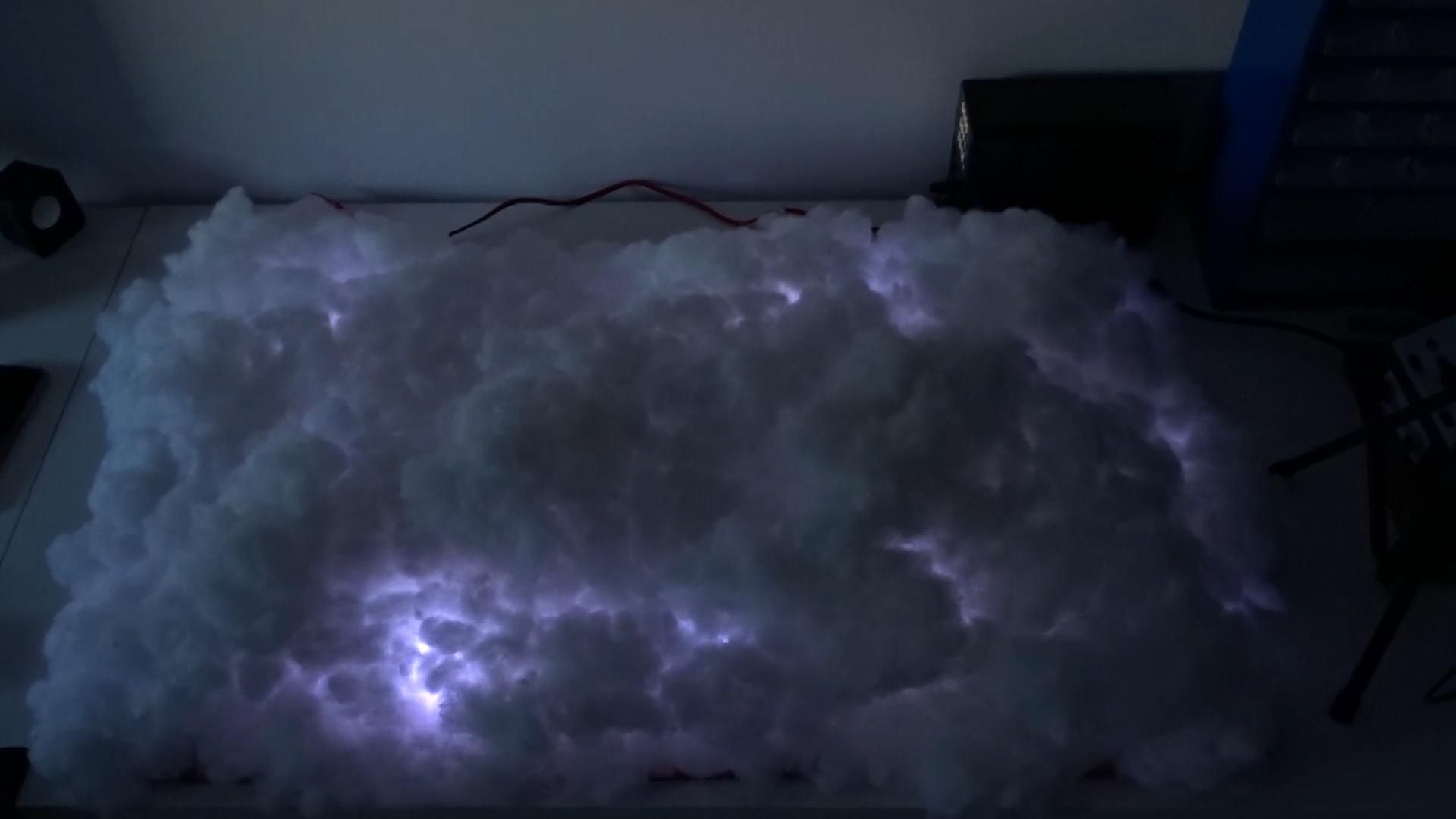 Interactive LED Cloud With Thunderstorm Effects and WiFi, Controlled Via WLED : 13 Steps (with ...