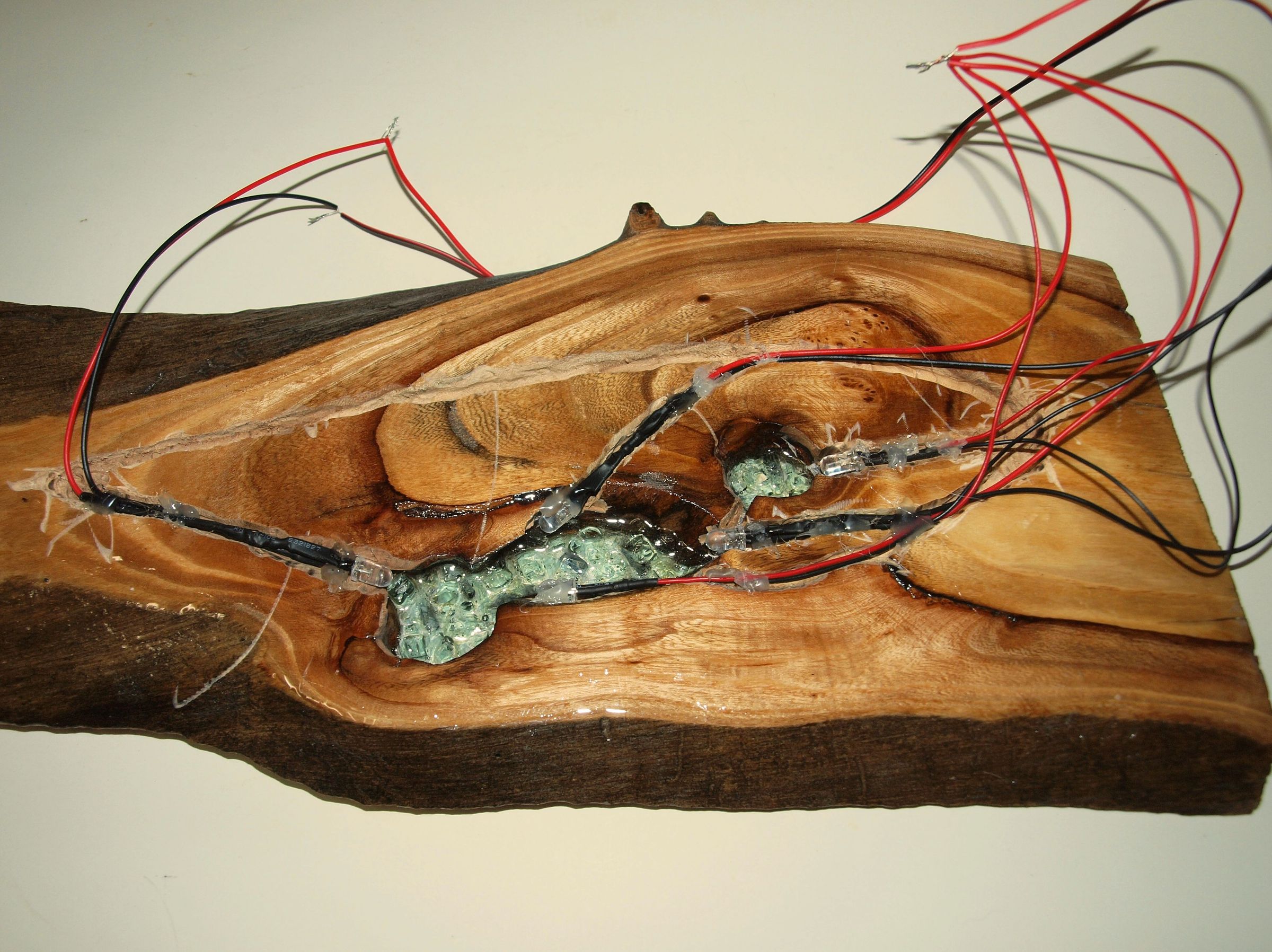 Gnarly Wood Projects With Weird Wood, Broken Glass, LED's and Epoxy ...