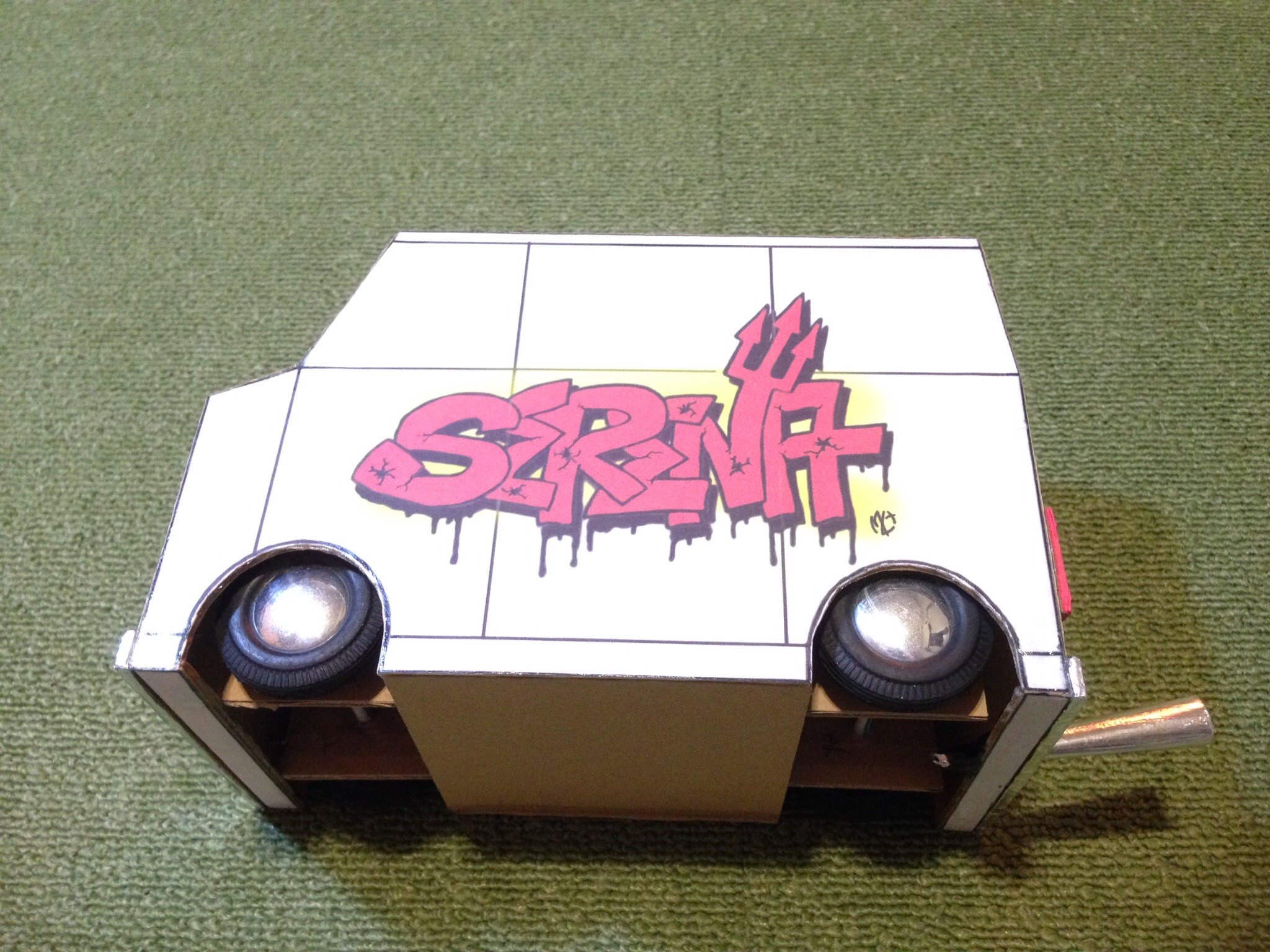 Papercraft(cardboard) Slammed Delivery Van : 4 Steps (with Pictures ...