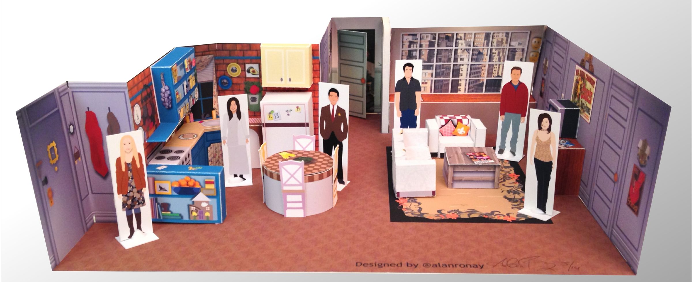 Papercraft Friends Playset Model : 7 Steps - Instructables
