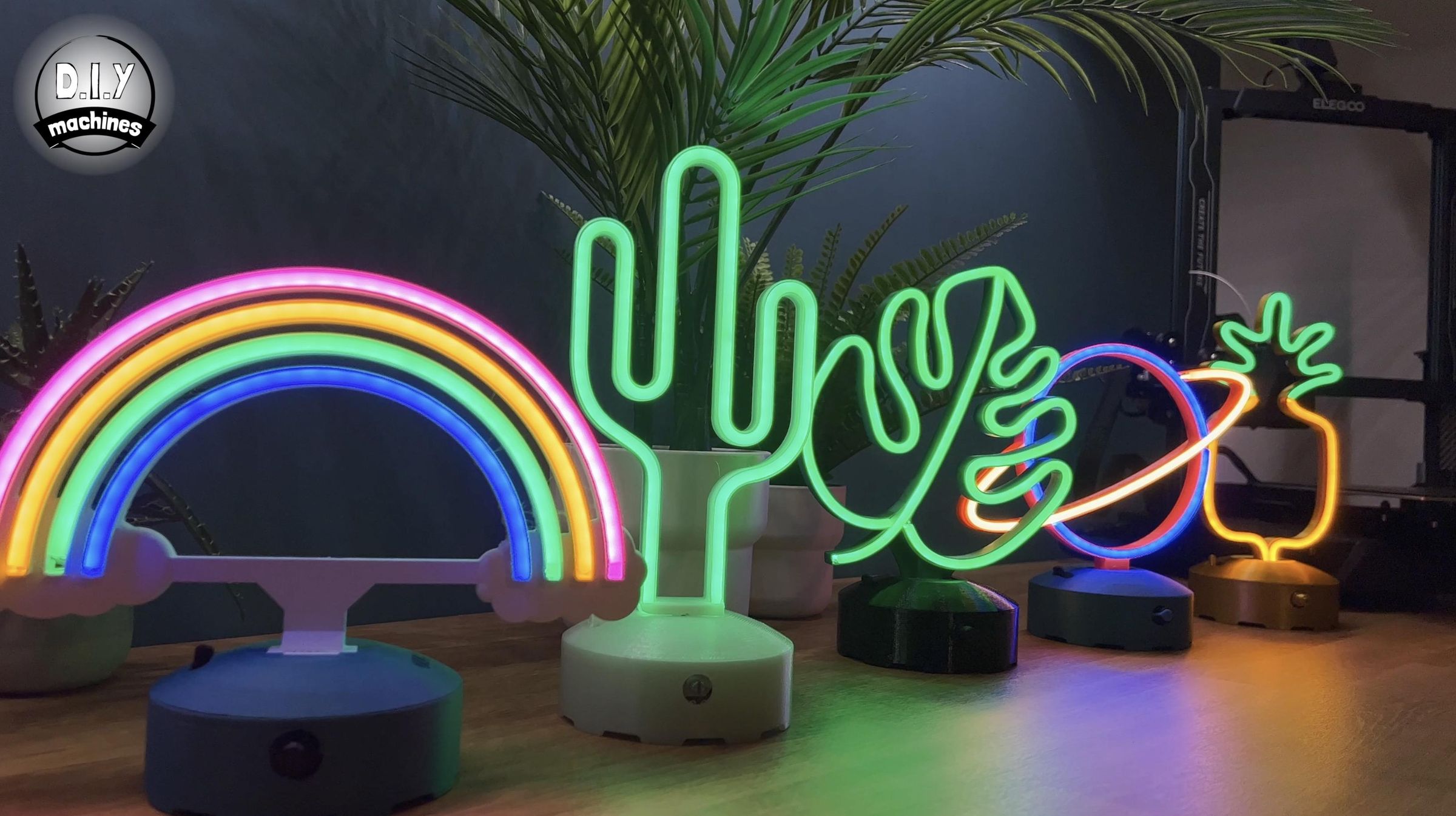 Make Your Own Customisable Desktop LED Neon Signs / Lights : 18 Steps ...