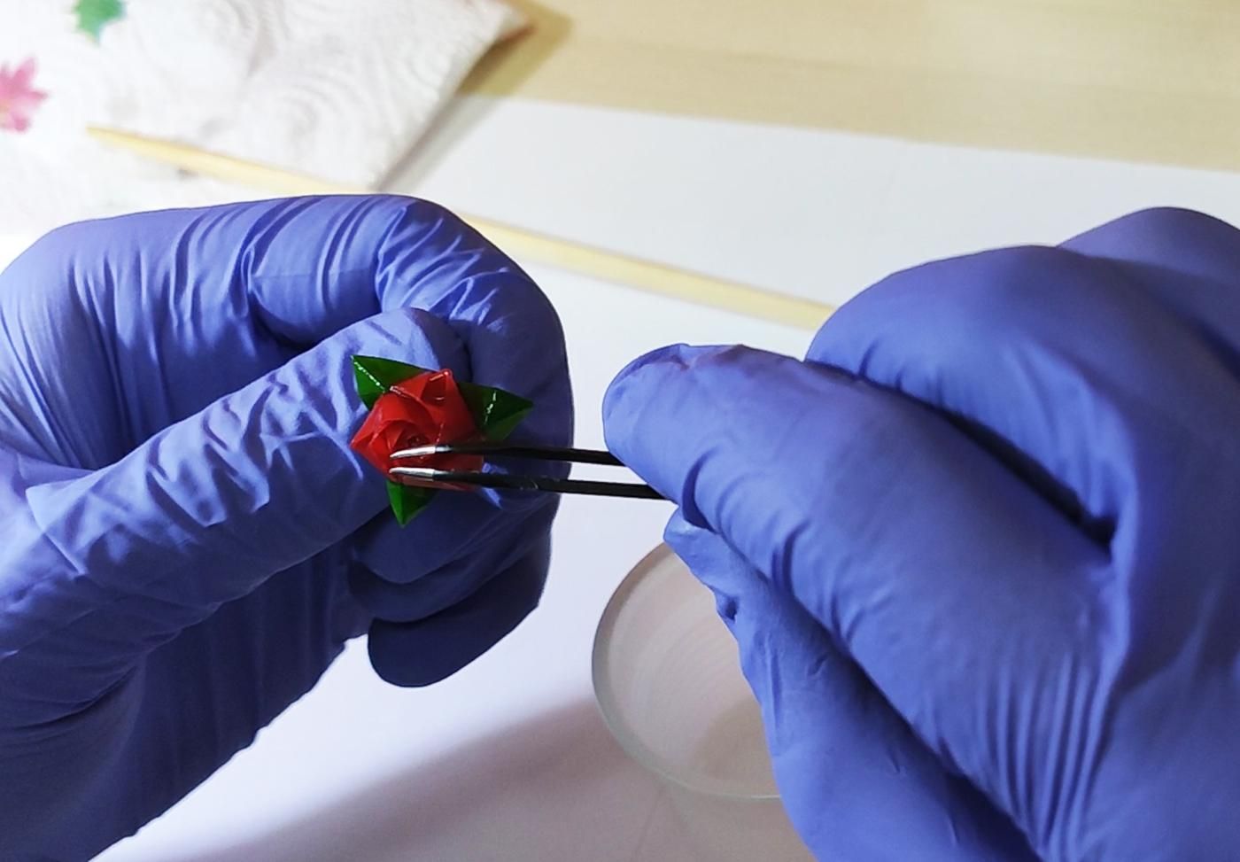 Mini Origami Rose Earrings : 9 Steps (with Pictures) - Instructables