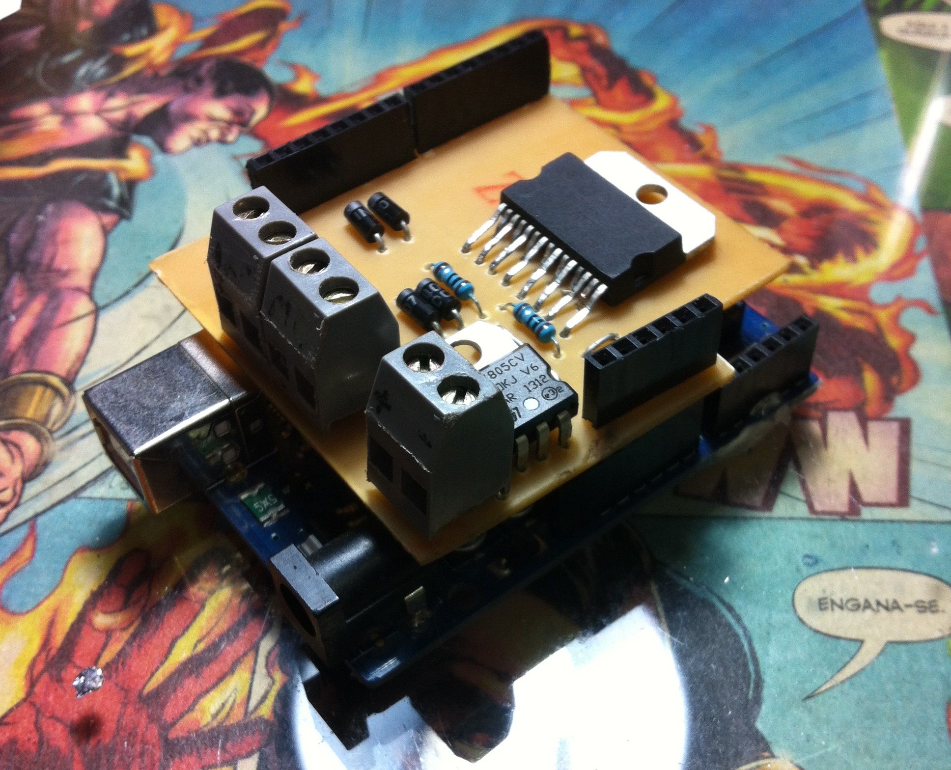 DIY Arduino Motor Shield (L298N 2x4A) : 6 Steps (with Pictures ...