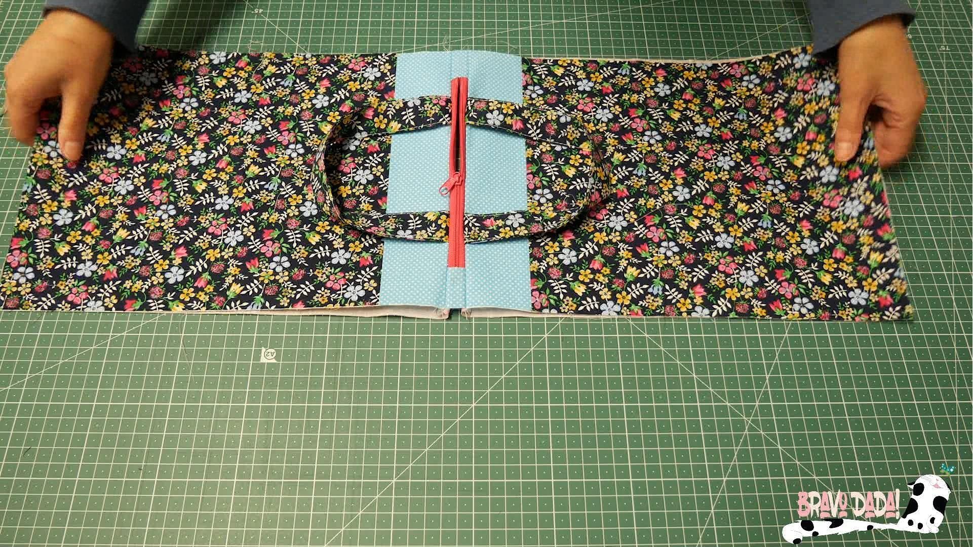 DIY How to Make a Zippered and Lined Tote Bag With Boxed Corners ...