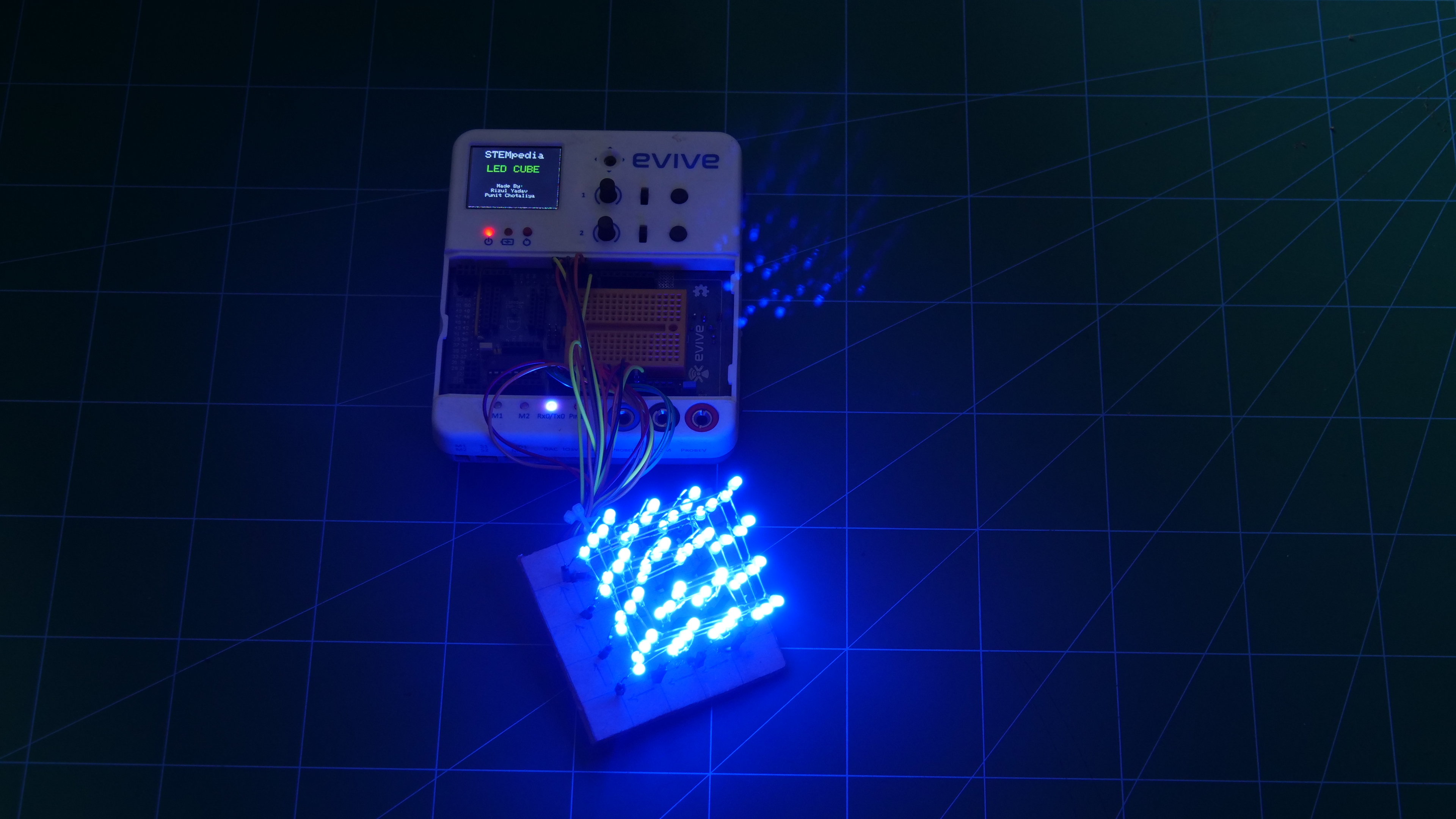 4*4*4 LED Cube Using Arduino Embedded Prototyping Platform : 6 Steps ...