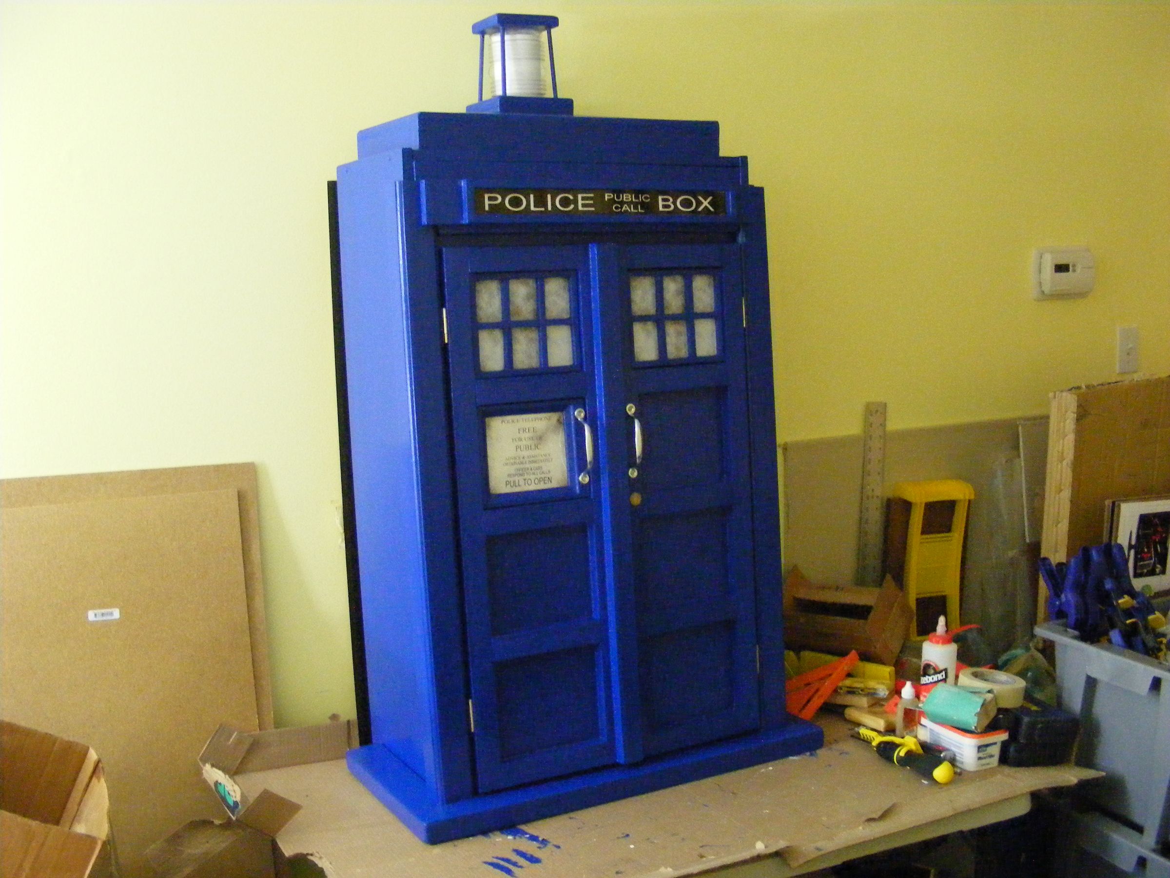 TARDIS Bookcase Cupboard - Goodhart Maker Den of Unequity Storage Cabinet : 13 Steps (with ...