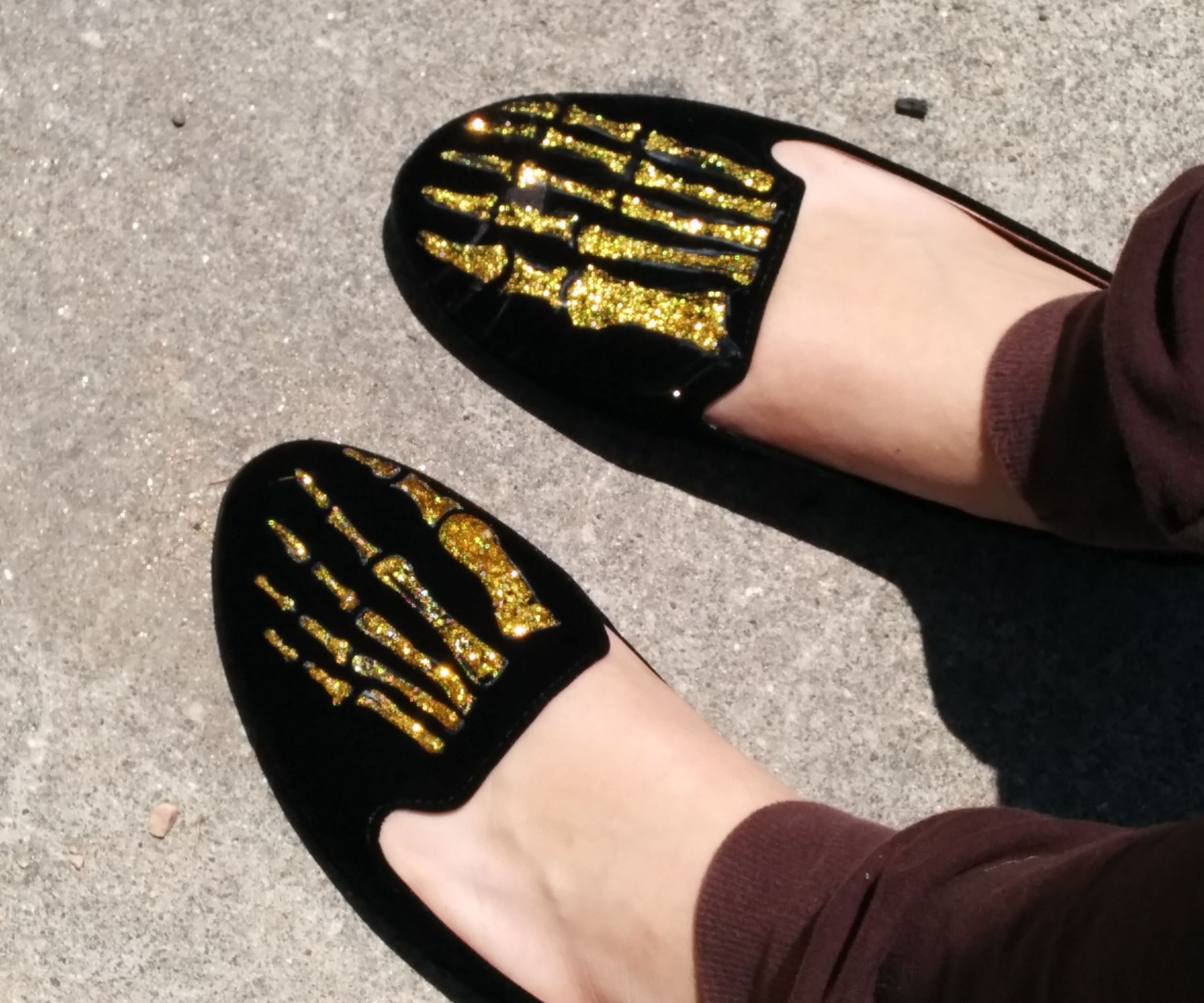 Skeleton Shoes Made With Laser Cut Stencils : 9 Steps (with Pictures ...