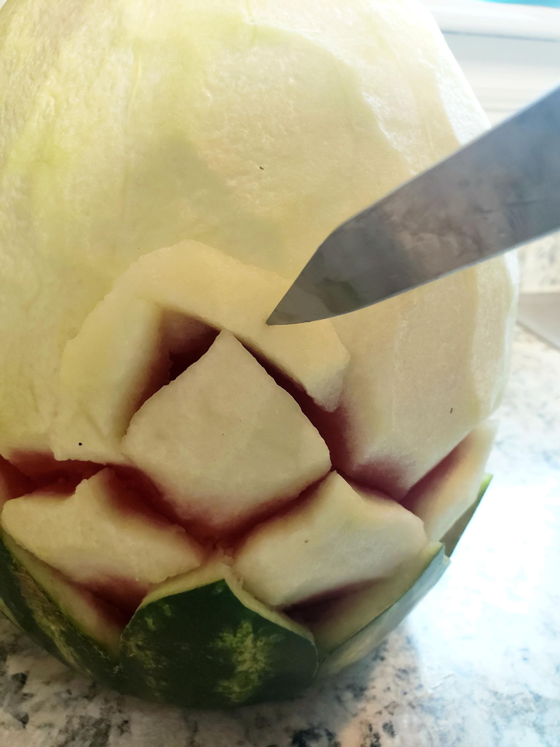 Watermelon Lotus Flower Carving! : 17 Steps (with Pictures) - Instructables