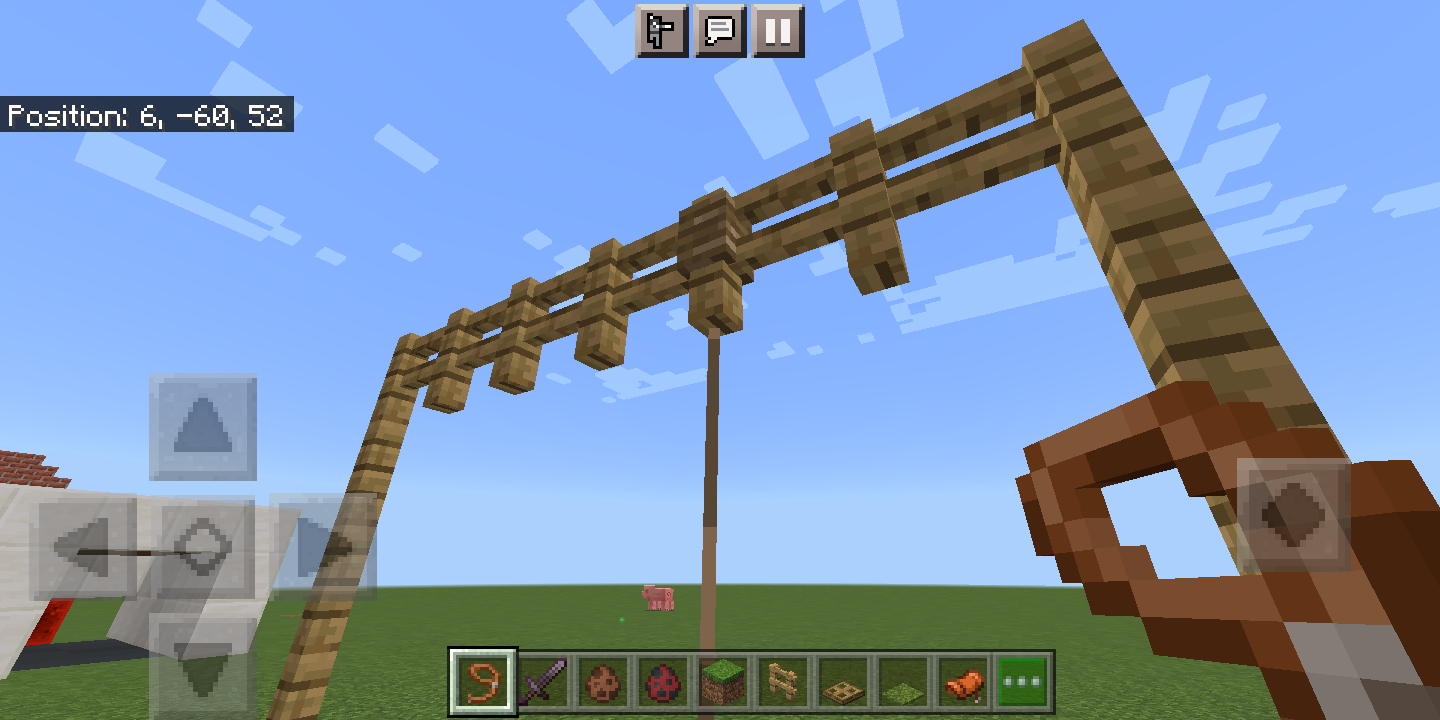 100% Working Swing Set in Minecraft : 11 Steps - Instructables