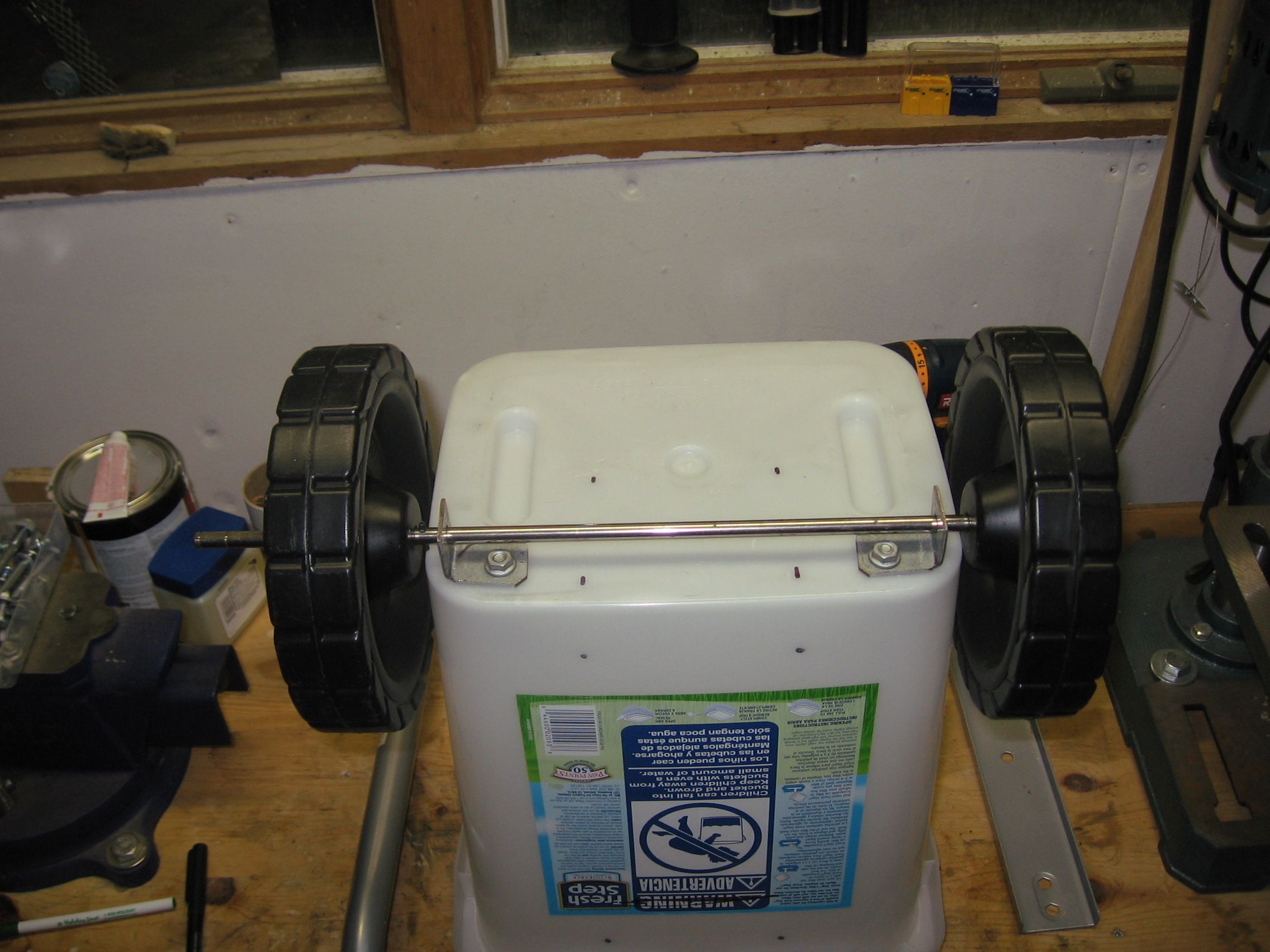 5 Gallon Bucket Cart (A.K.A. Excrement Express!) : 8 Steps - Instructables
