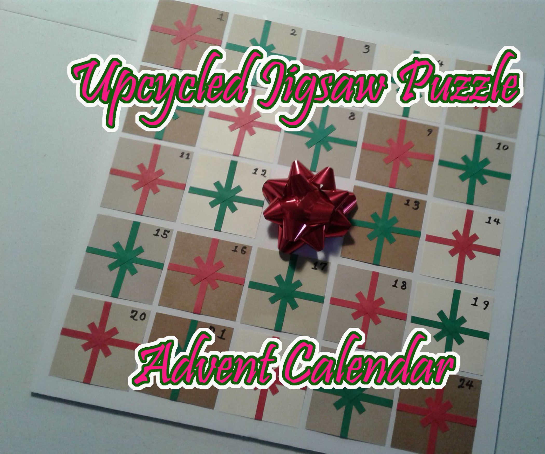 Upcycled Jigsaw Puzzle Advent Calendar : 7 Steps - Instructables