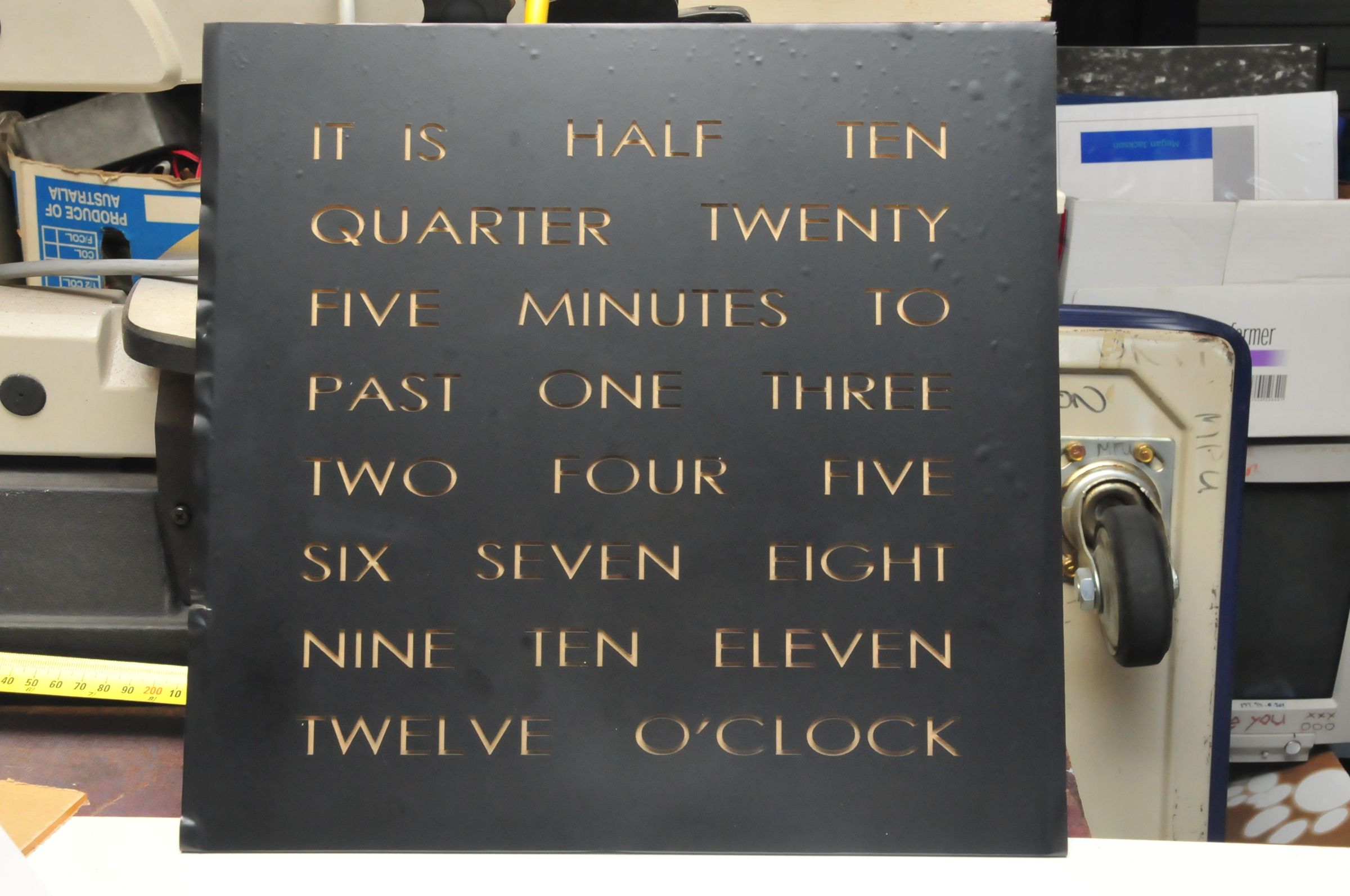 The Wordclock Grew Up! : 8 Steps (with Pictures) - Instructables