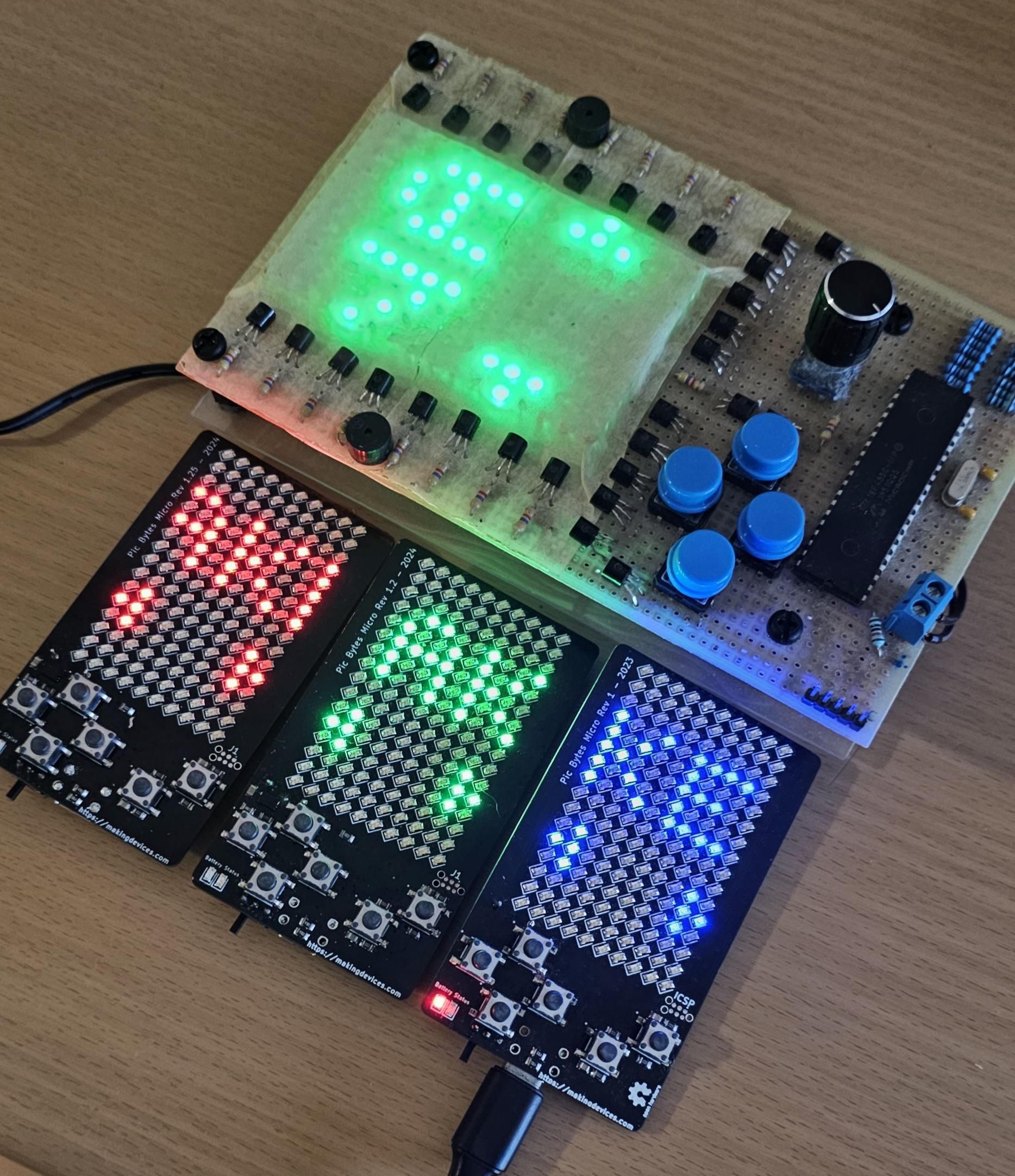 8-bit Videoconsole With a LED Matrix As Screen : 8 Steps (with Pictures ...