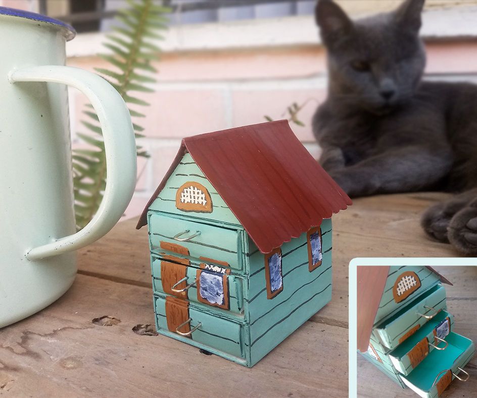 Trinket Cottage From Matchboxes : 10 Steps - Instructables