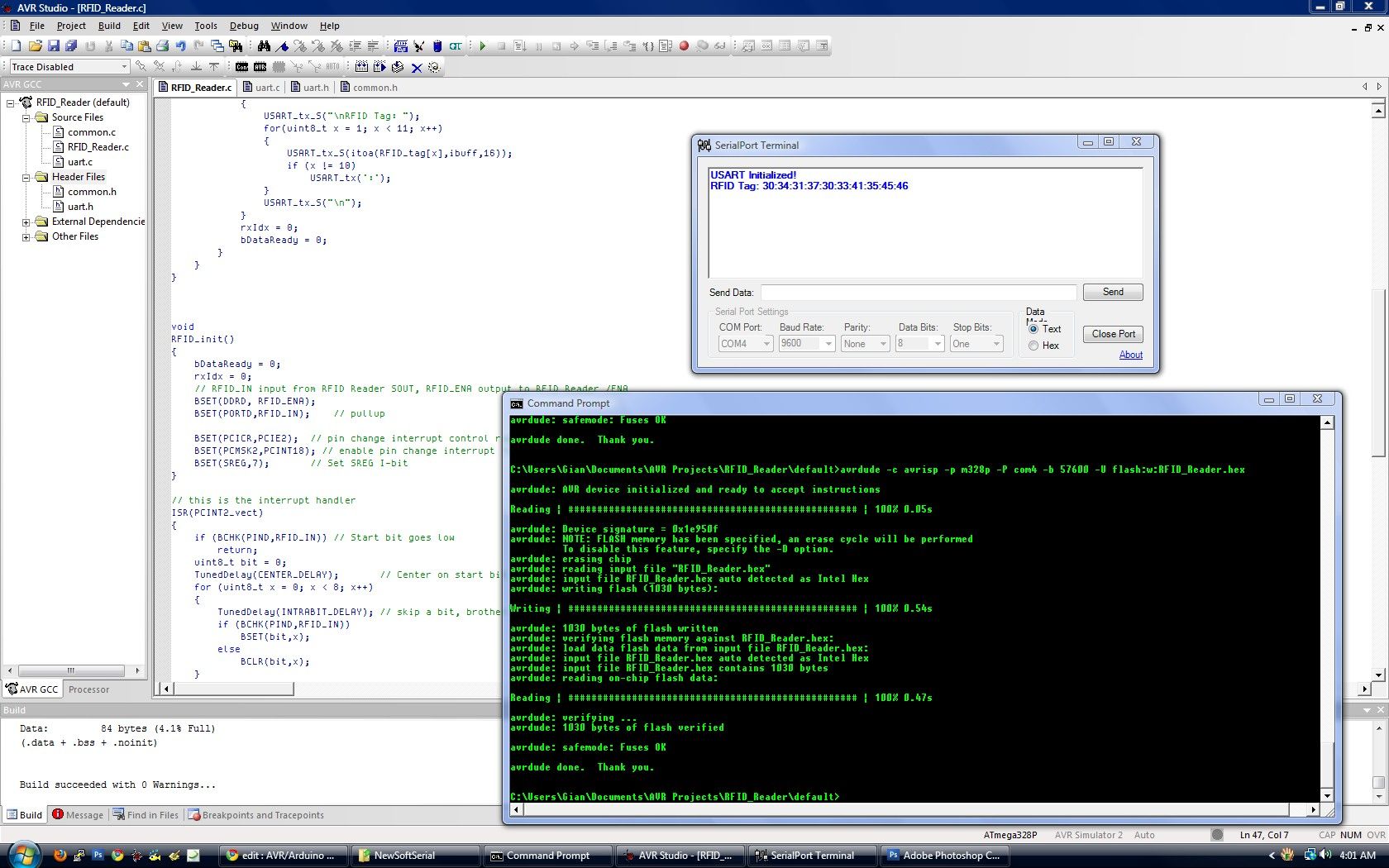 AVR/Arduino RFID Reader With UART Code in C : 4 Steps - Instructables
