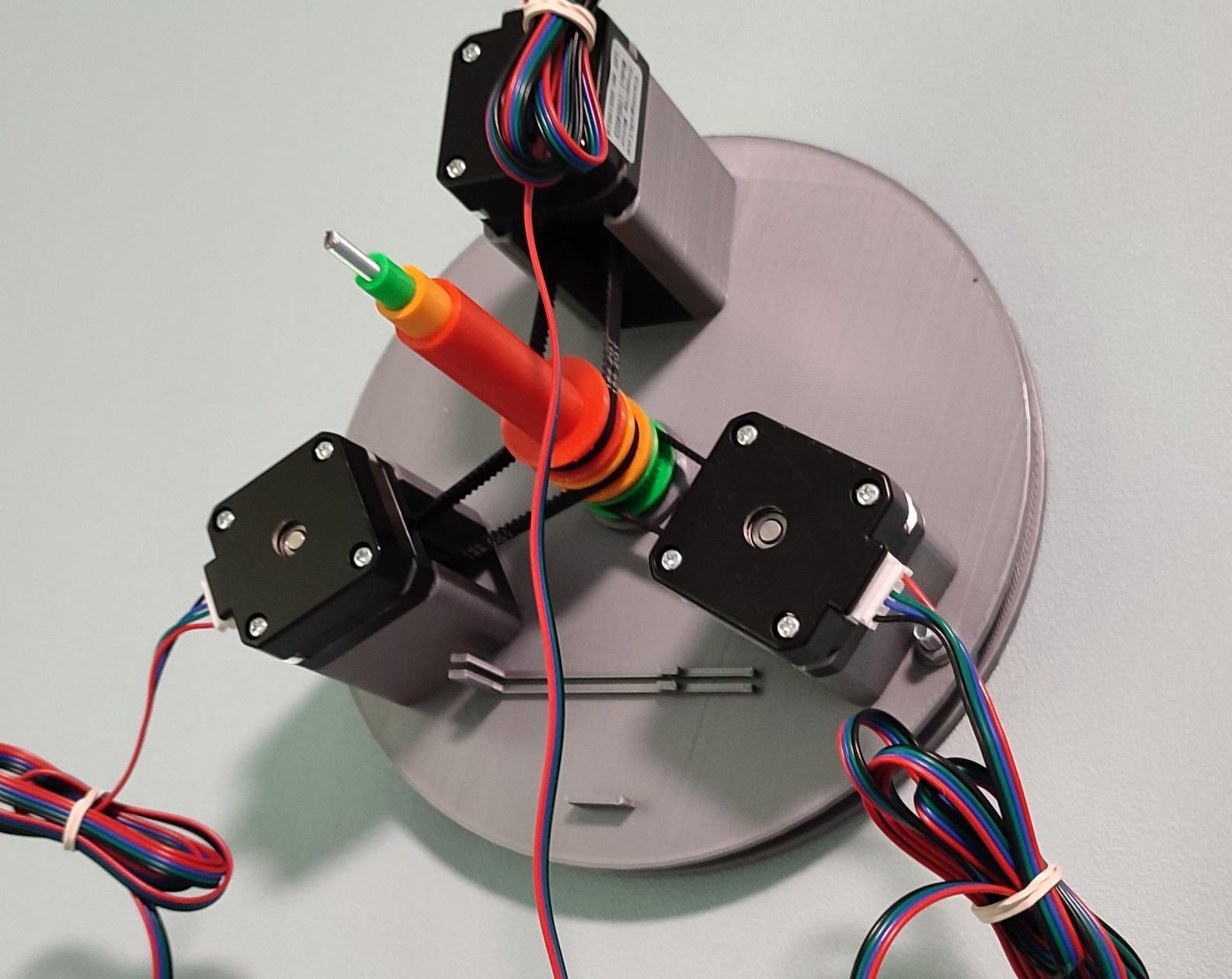 3D Printed Triple Shaft Stepper Motor Mechanism With Arduino Control ...