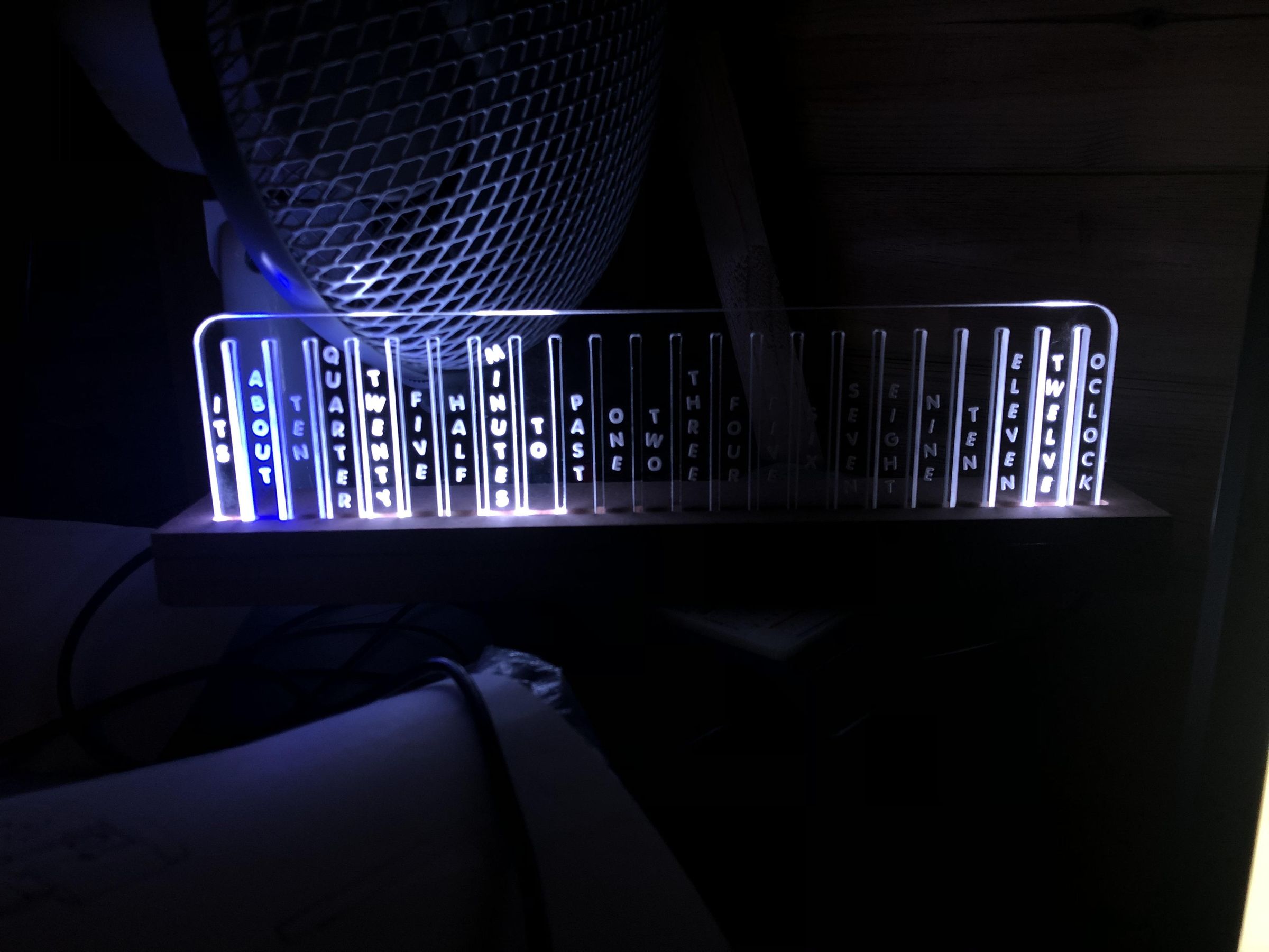 LED Aduino Horizontal Edge Lit Clock WemosD1 : 7 Steps (with Pictures ...