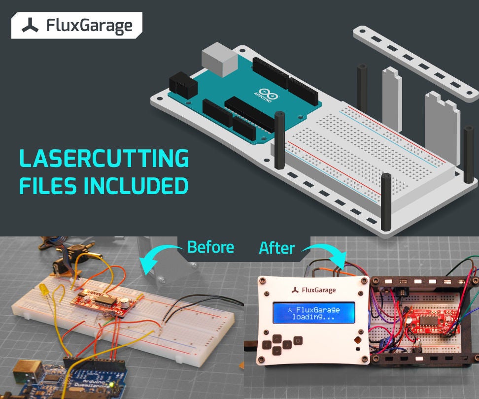 Tinkerer's Baseplate - Arduino + Breadboard(s) + Periphery Holder : 5 ...