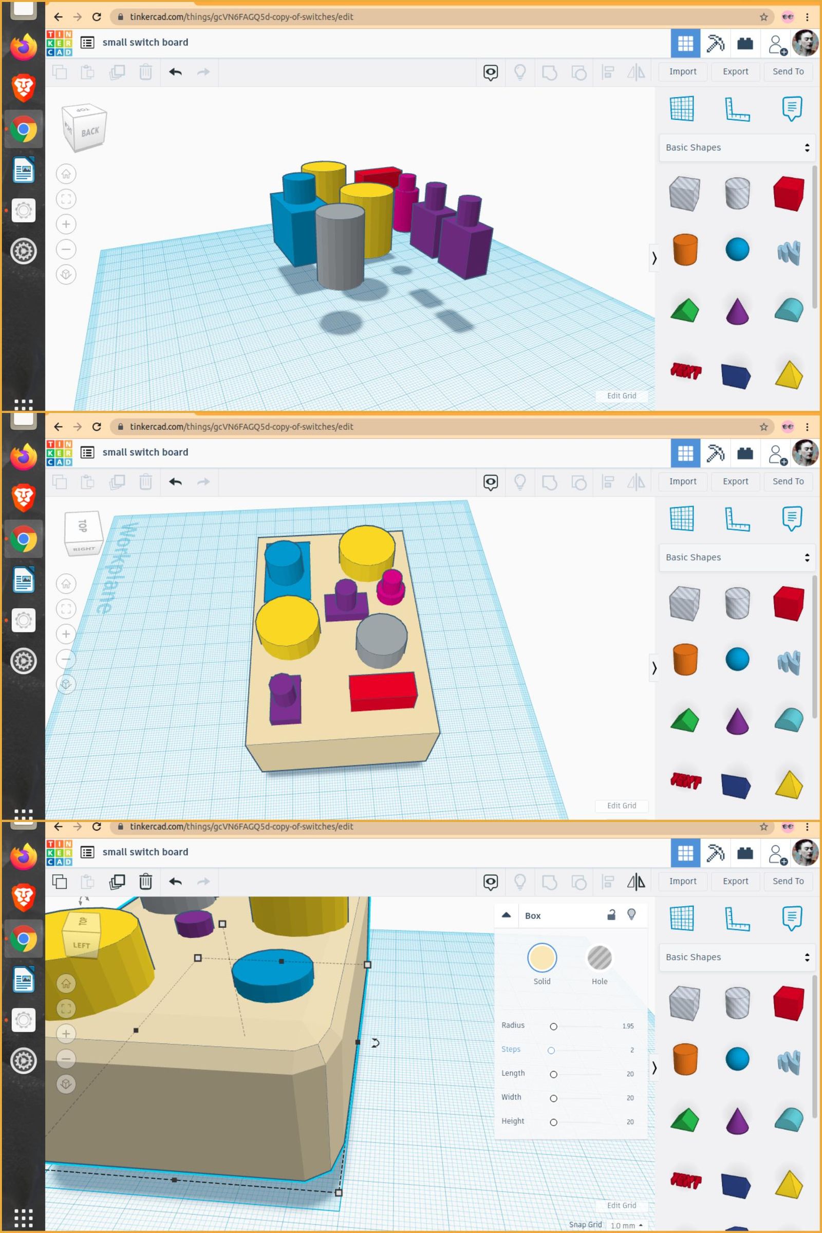 Fidget / Sensory Board With Switches for People Addicted to Clicking ...