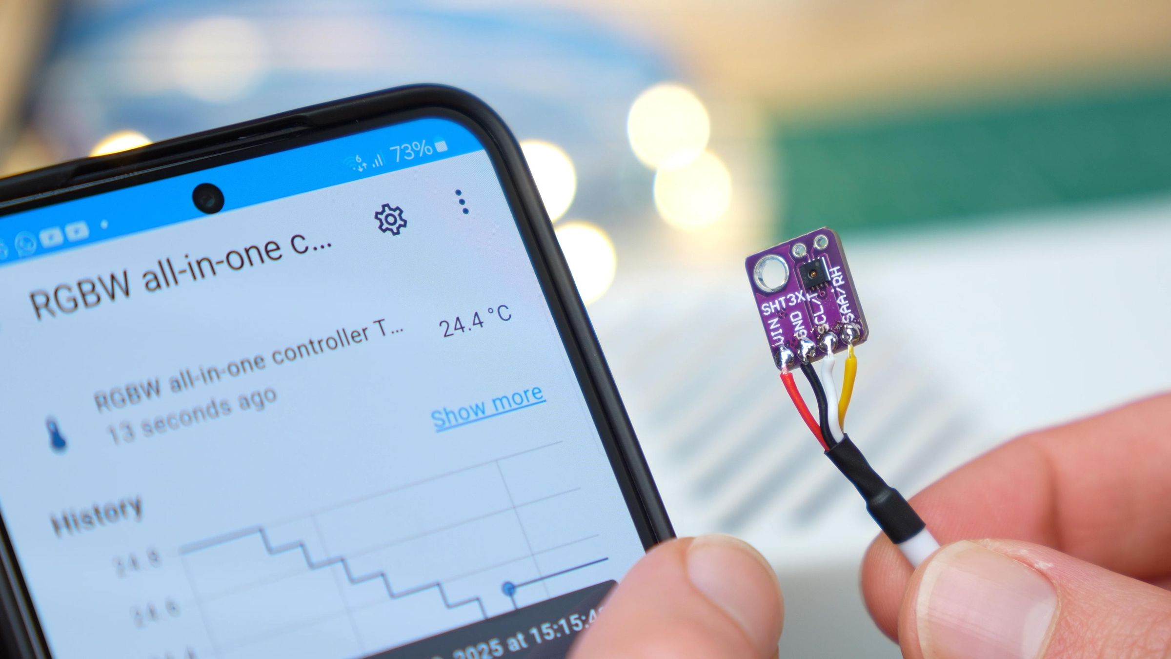 All-in-one RGBW LEDs Controller With Temperature and PIR Sensors! : 10 ...