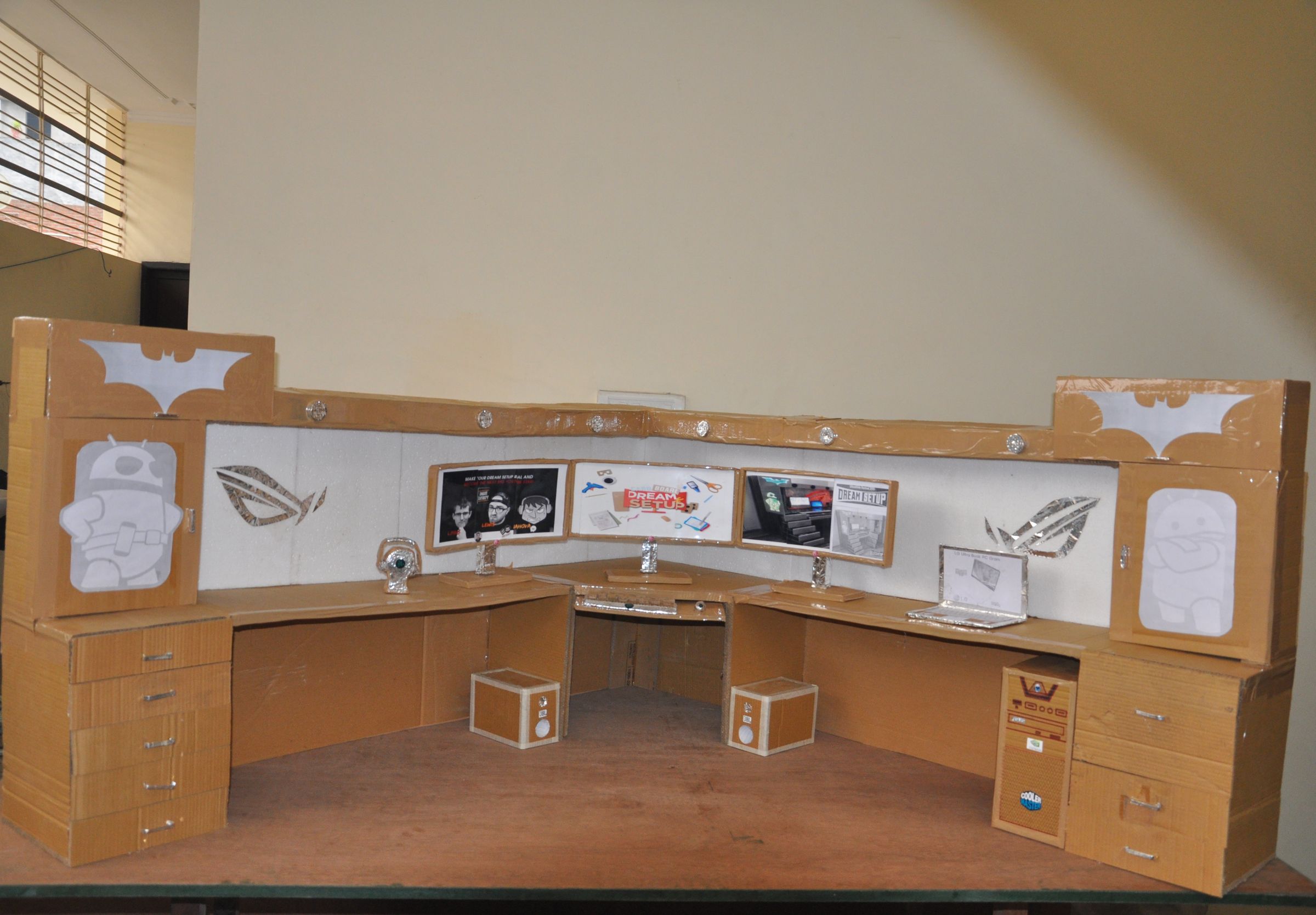 Cardboad Computer Desk : 5 Steps (with Pictures) - Instructables