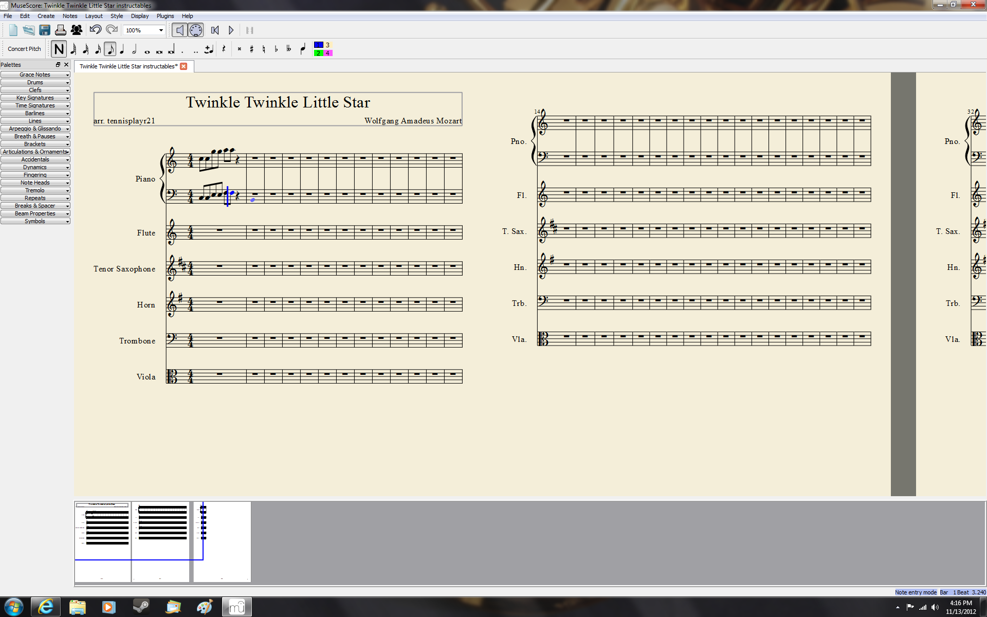 Musescore 1.2 Tutorial #2: Manual Note Input : 5 Steps - Instructables