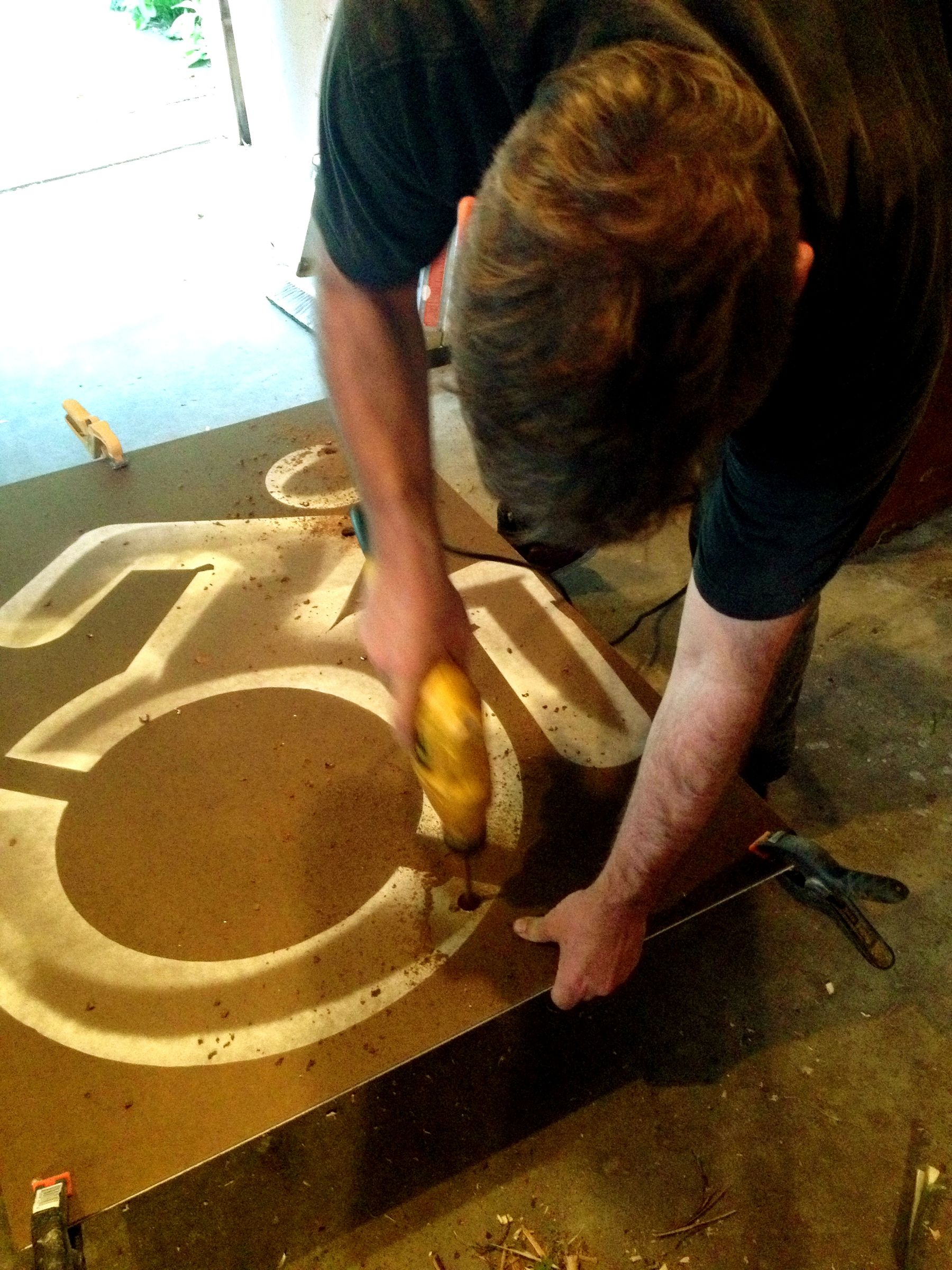 Stencil for Disability Parking Space : 6 Steps (with Pictures ...