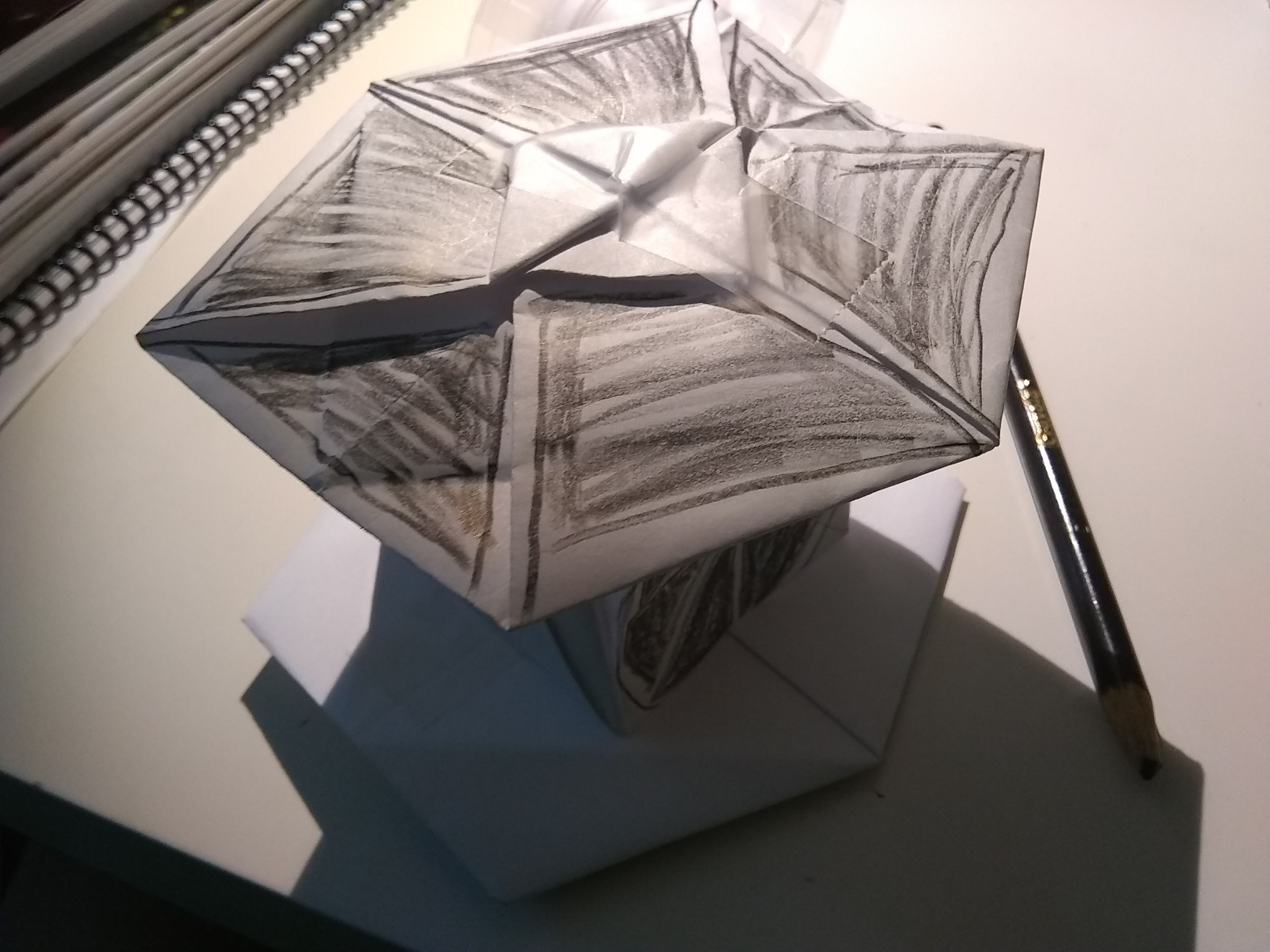 Origami TI-Fighter : 12 Steps - Instructables