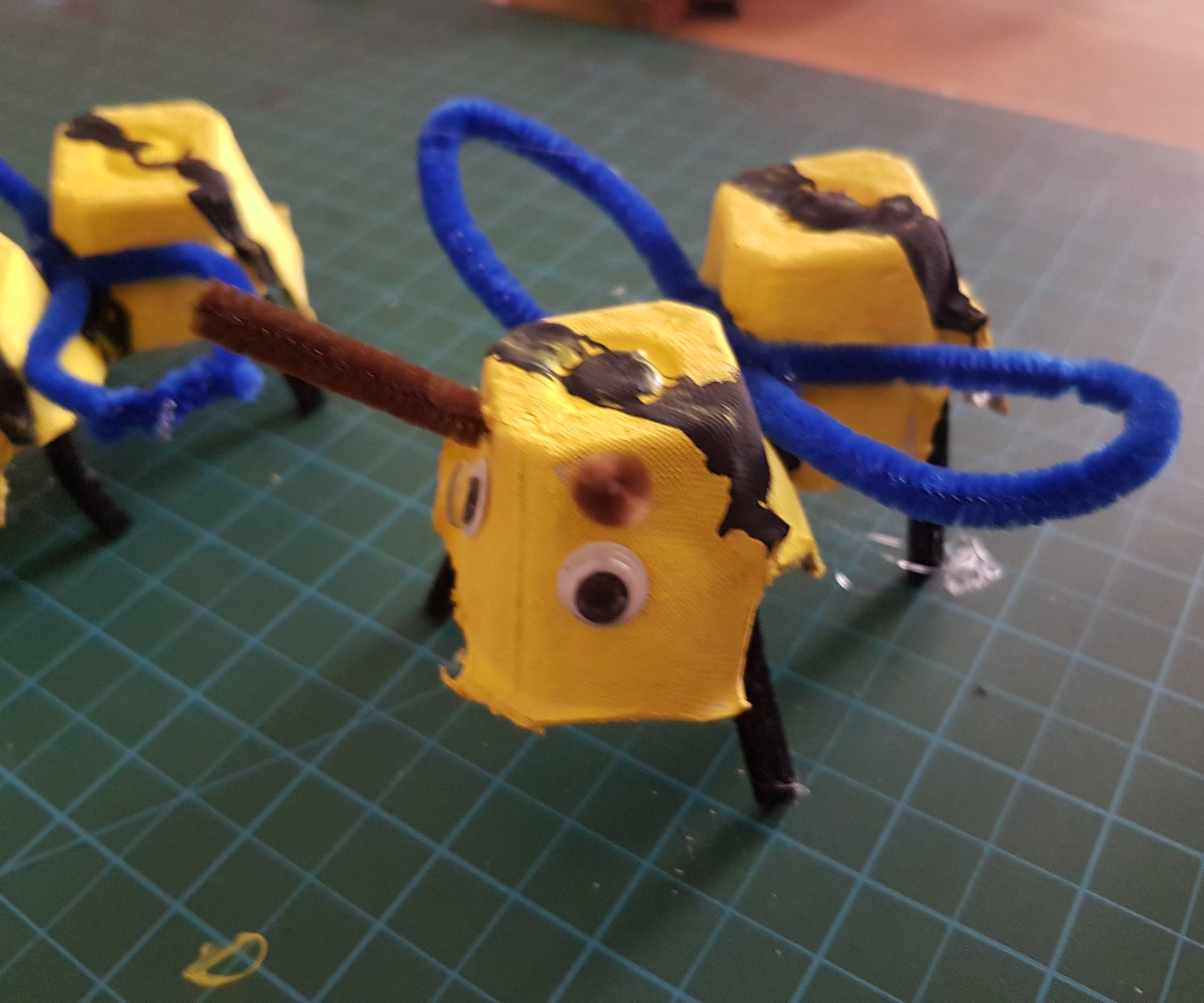 Ready to Bzzz!! Egg Box Bees : 5 Steps - Instructables