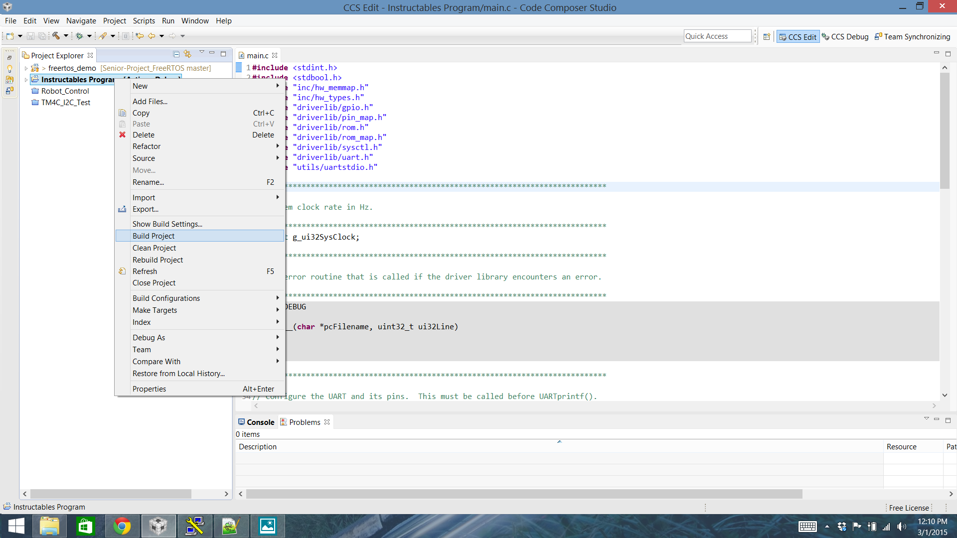Creating a New Tiva Project in Code Composer Studio : 8 Steps ...