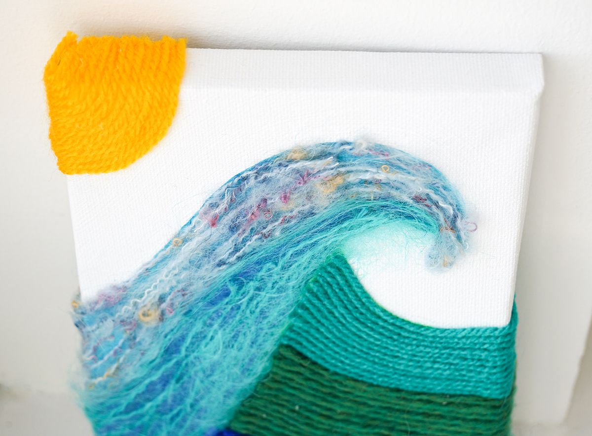 DIY Yarn Art | Easy Tactile Canvas 'Paintings' : 9 Steps (with Pictures ...