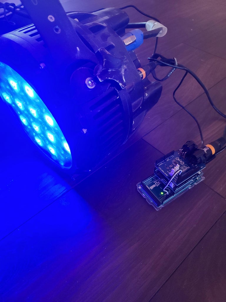 Iot Dmx Controller With Arduino And Stage Monster Live 6 Steps Instructables