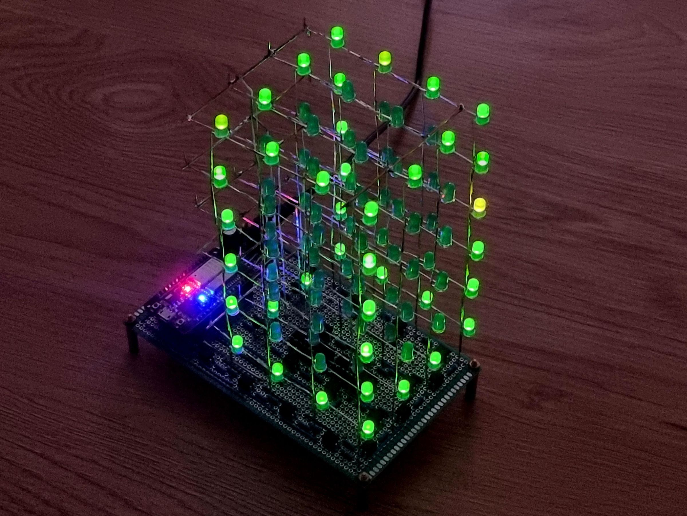 IR-controlled 4x4x6 LED Tower/Clock on ESP32 : 13 Steps - Instructables