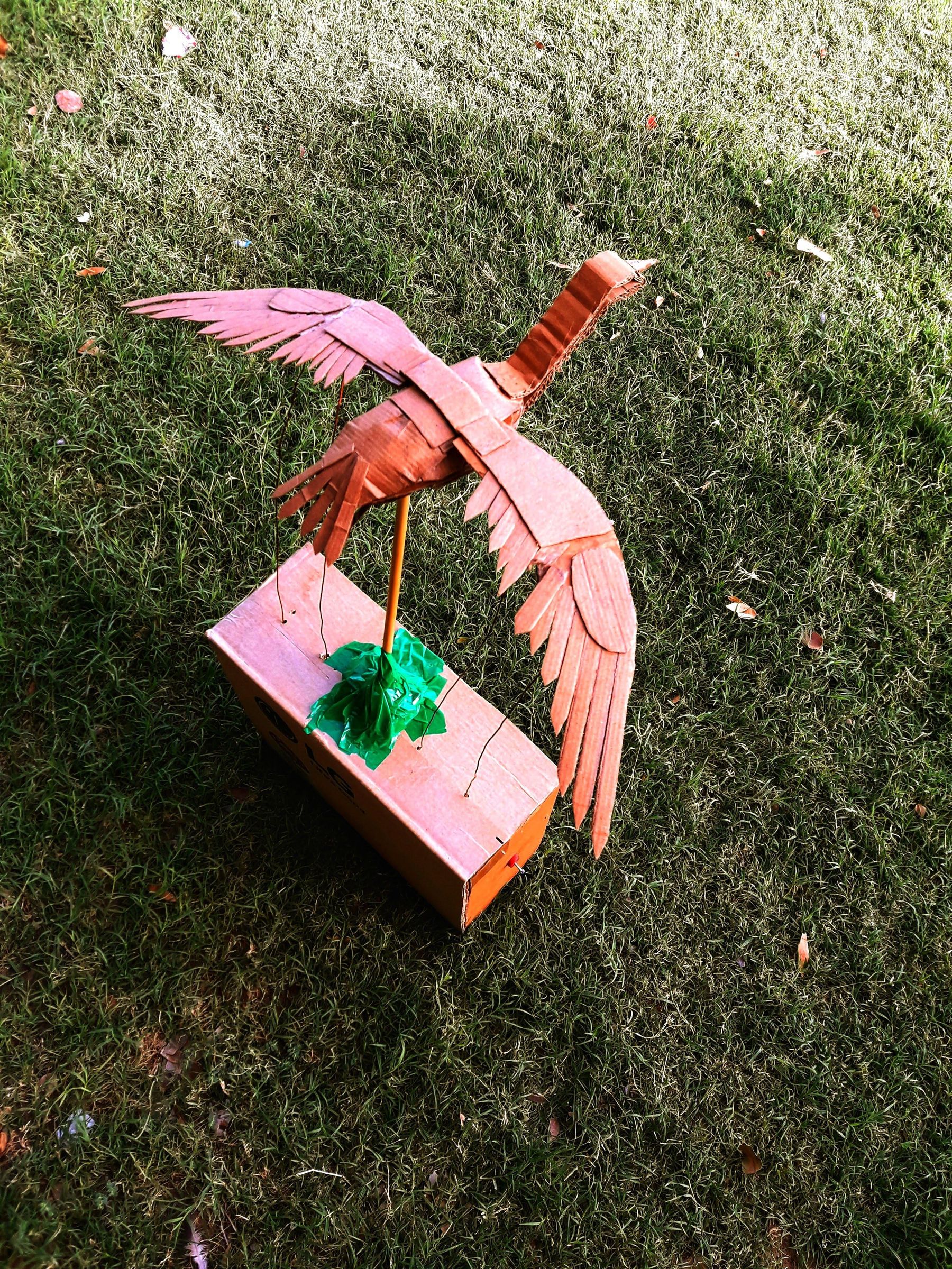 Mechanical Cardboard Bird : 9 Steps (with Pictures) - Instructables