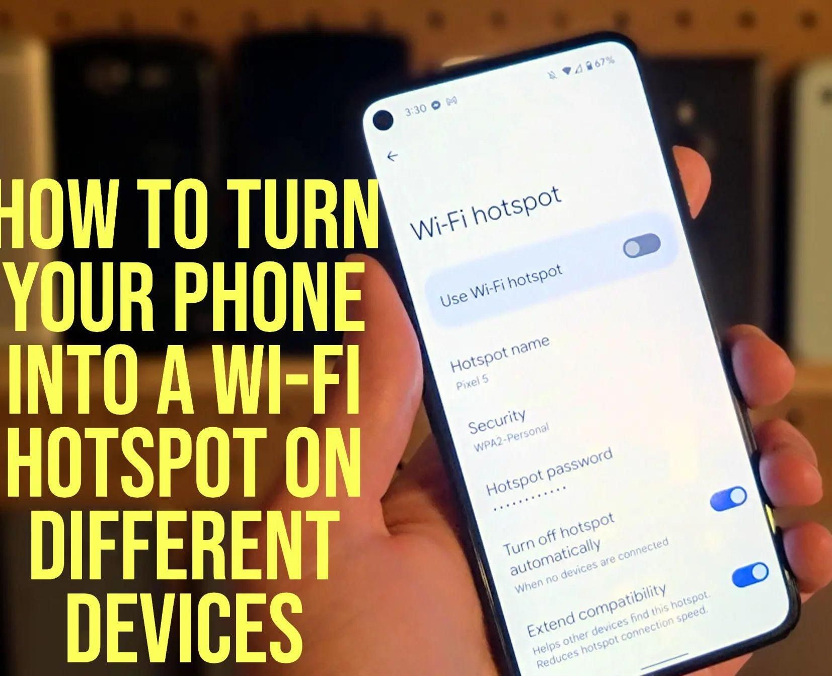How to Turn Your Phone Into a Wi-Fi Hotspot on Different Devices : 3 Steps - Instructables