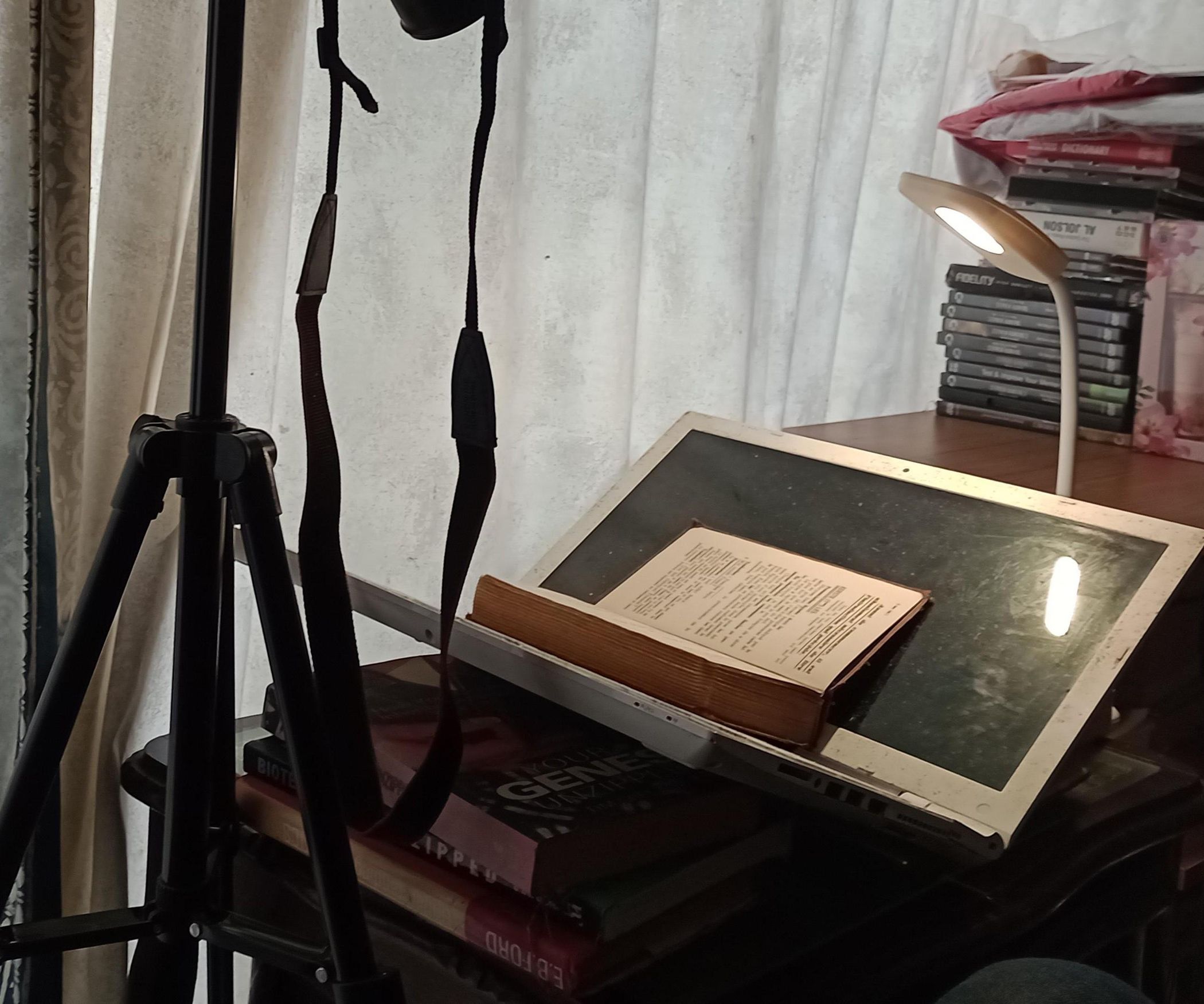 Book Scanner Without a Cardboard Box. Cheapest Possible Book Scanner ...